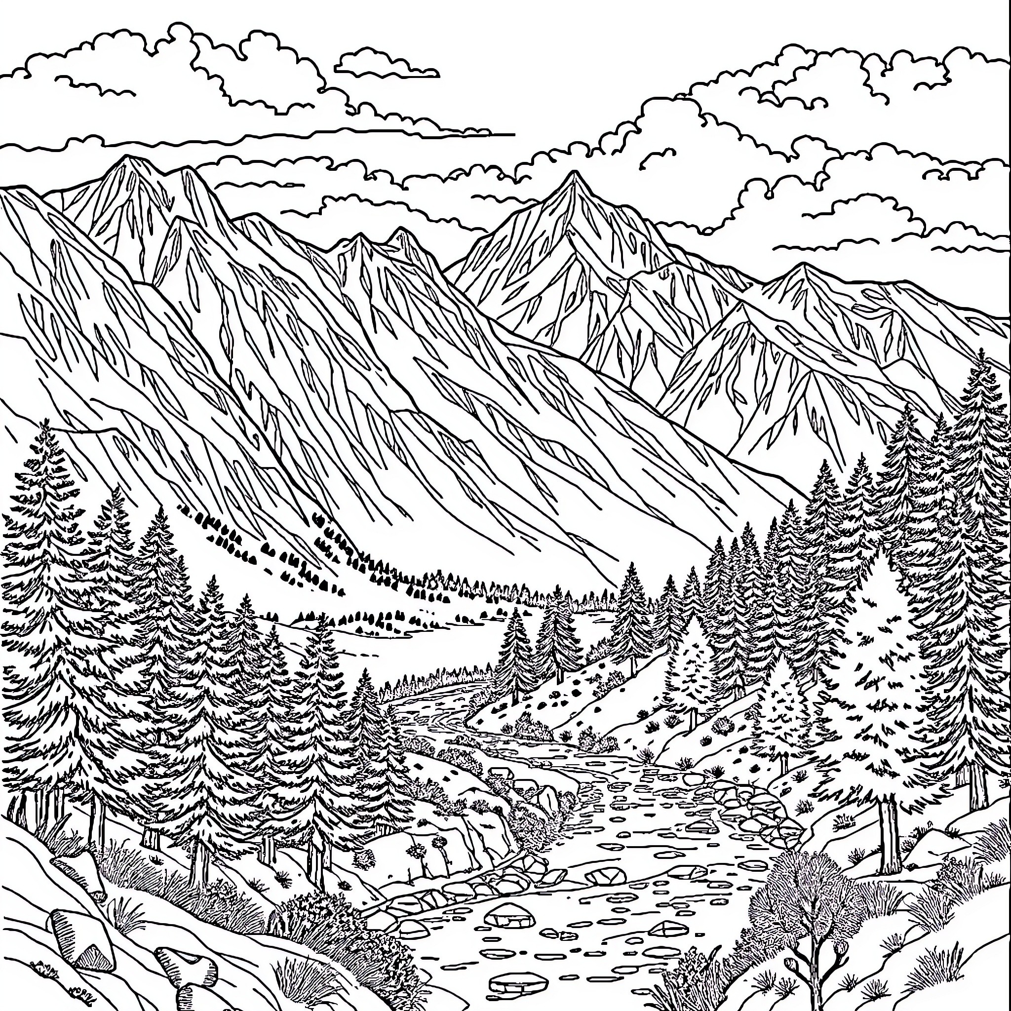 Best Landscape Coloring Pages (Free Printable PDF)