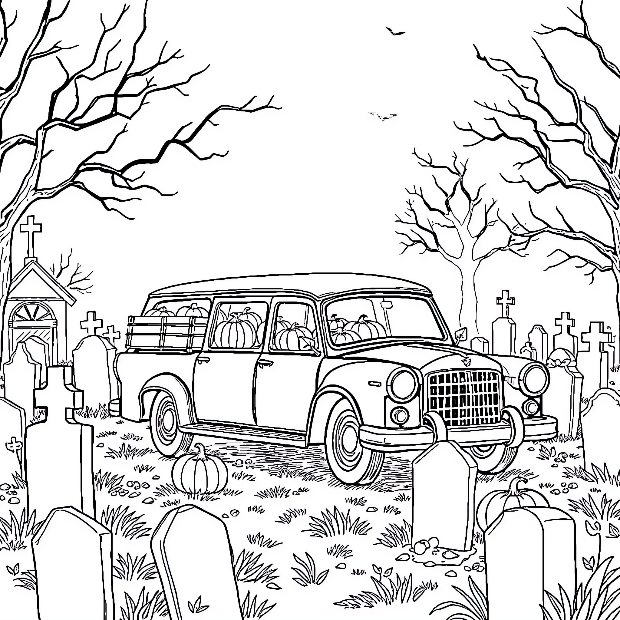Best Hearse Coloring Pages (Free Printable PDF)