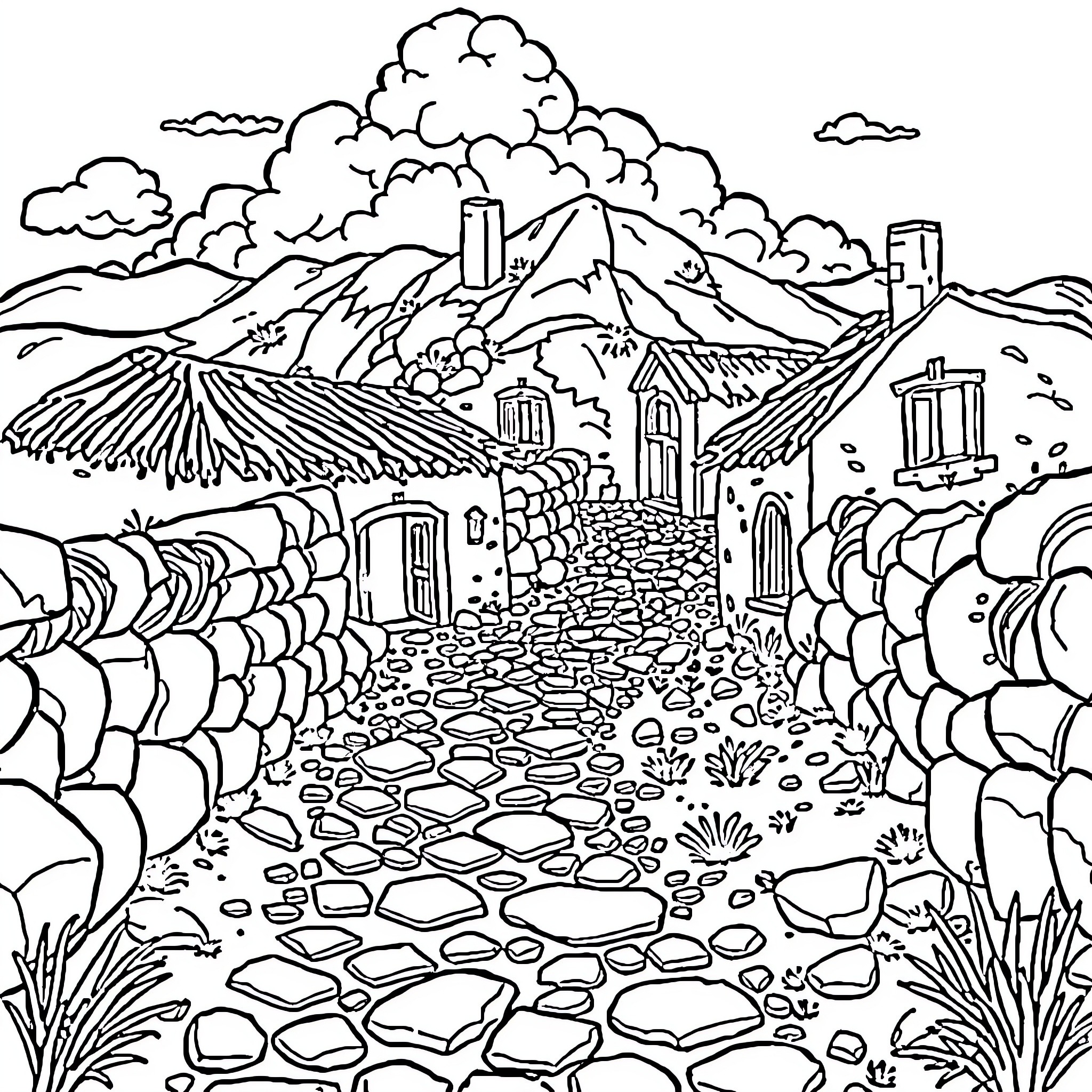 Best Village Coloring Pages (Free Printable PDF)