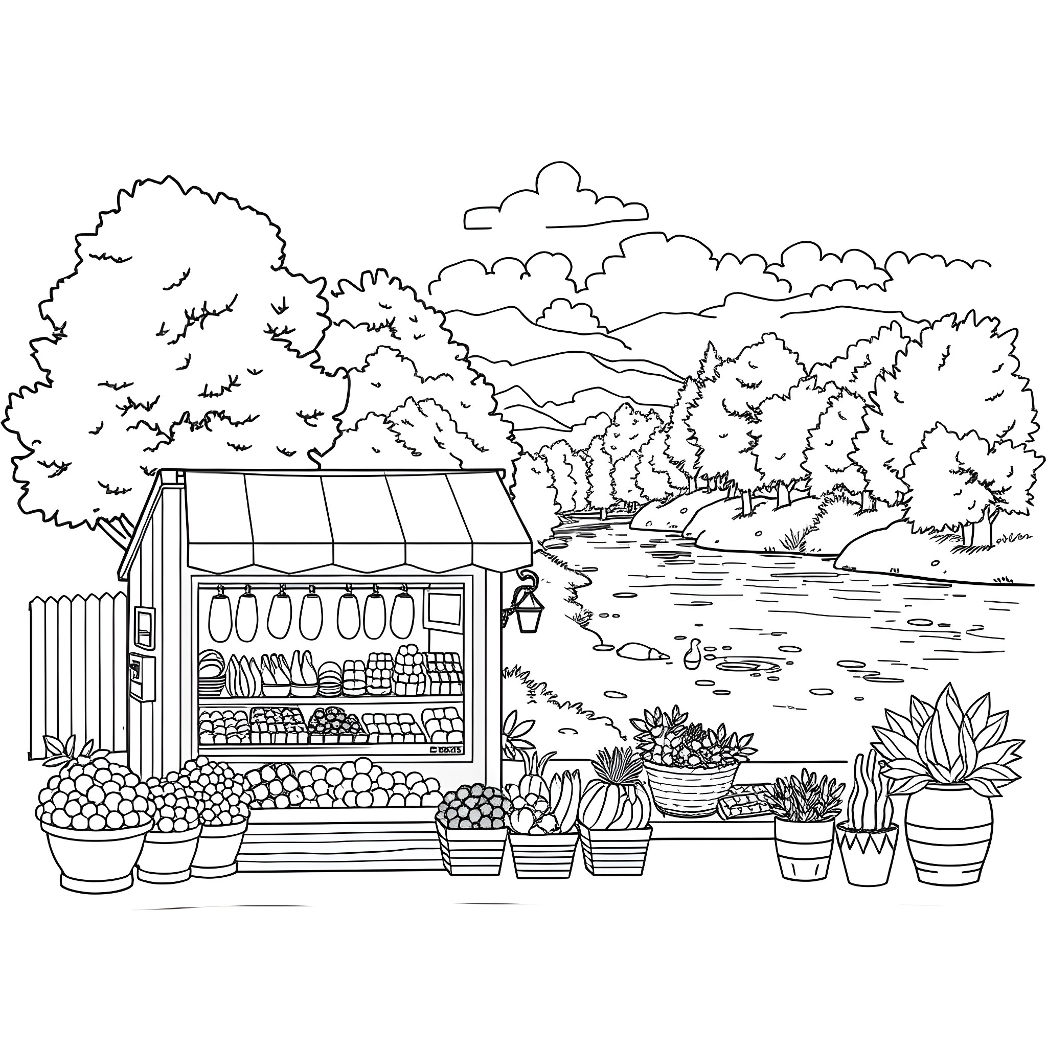 10 Best Grocery Store Coloring Pages (Free Printable PDFs)