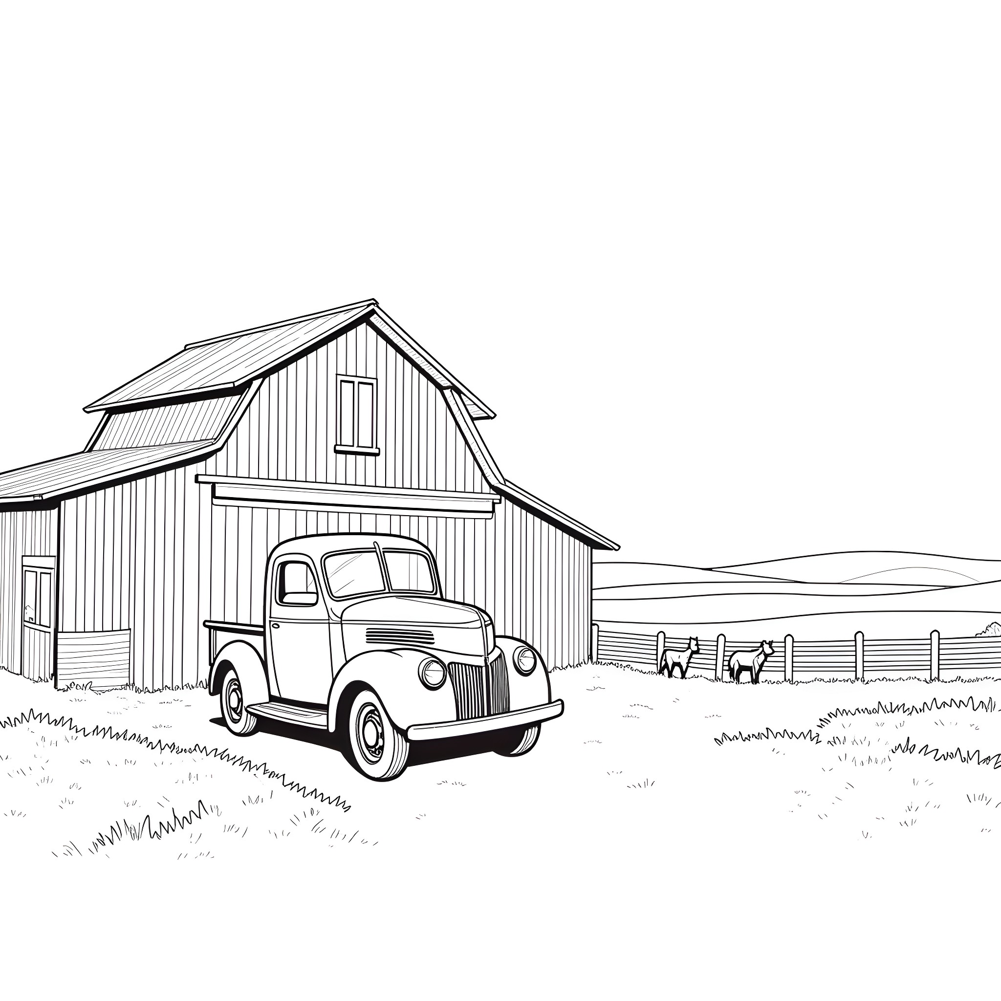 Best Barn Coloring Pages (Free Printable PDF)