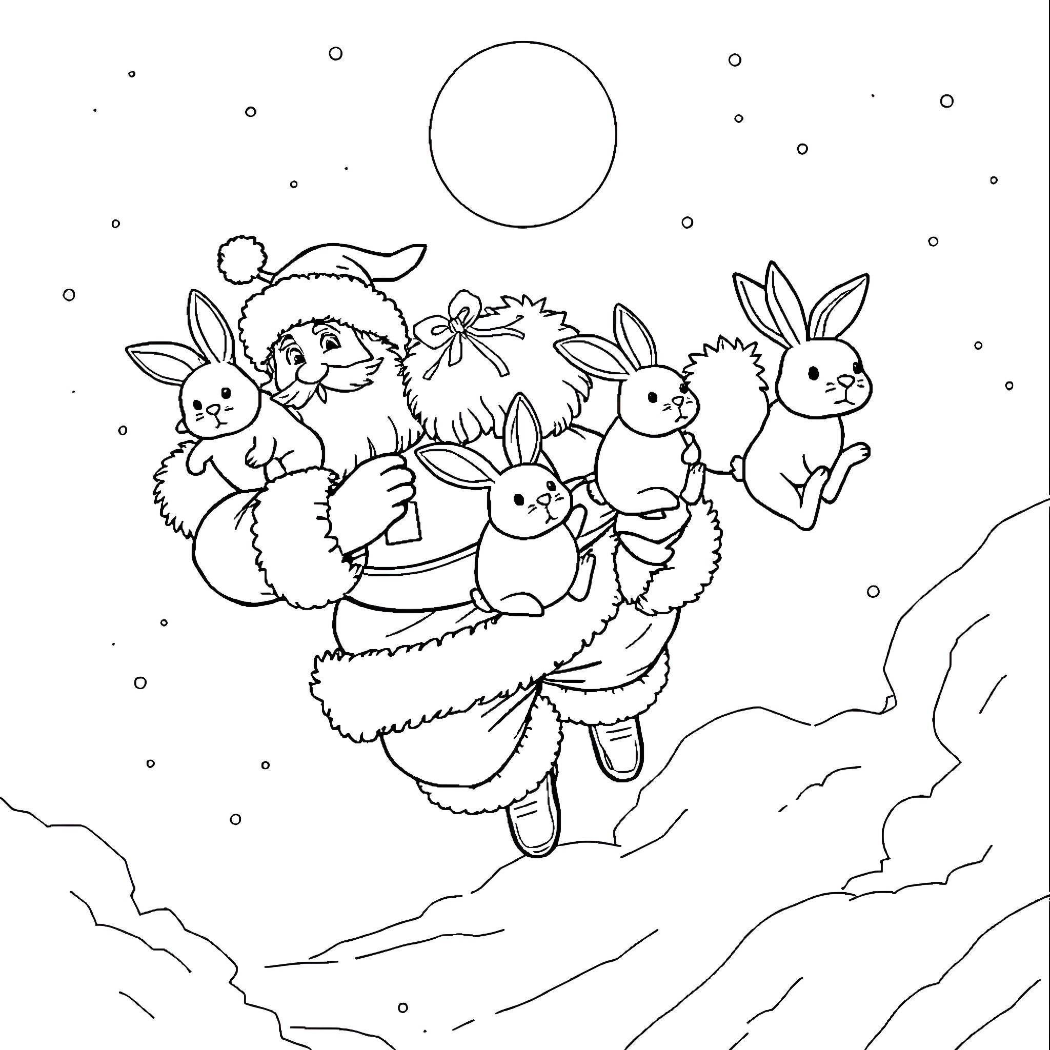 90 Best Santa Claus Coloring Pages (Free Printable PDFs)