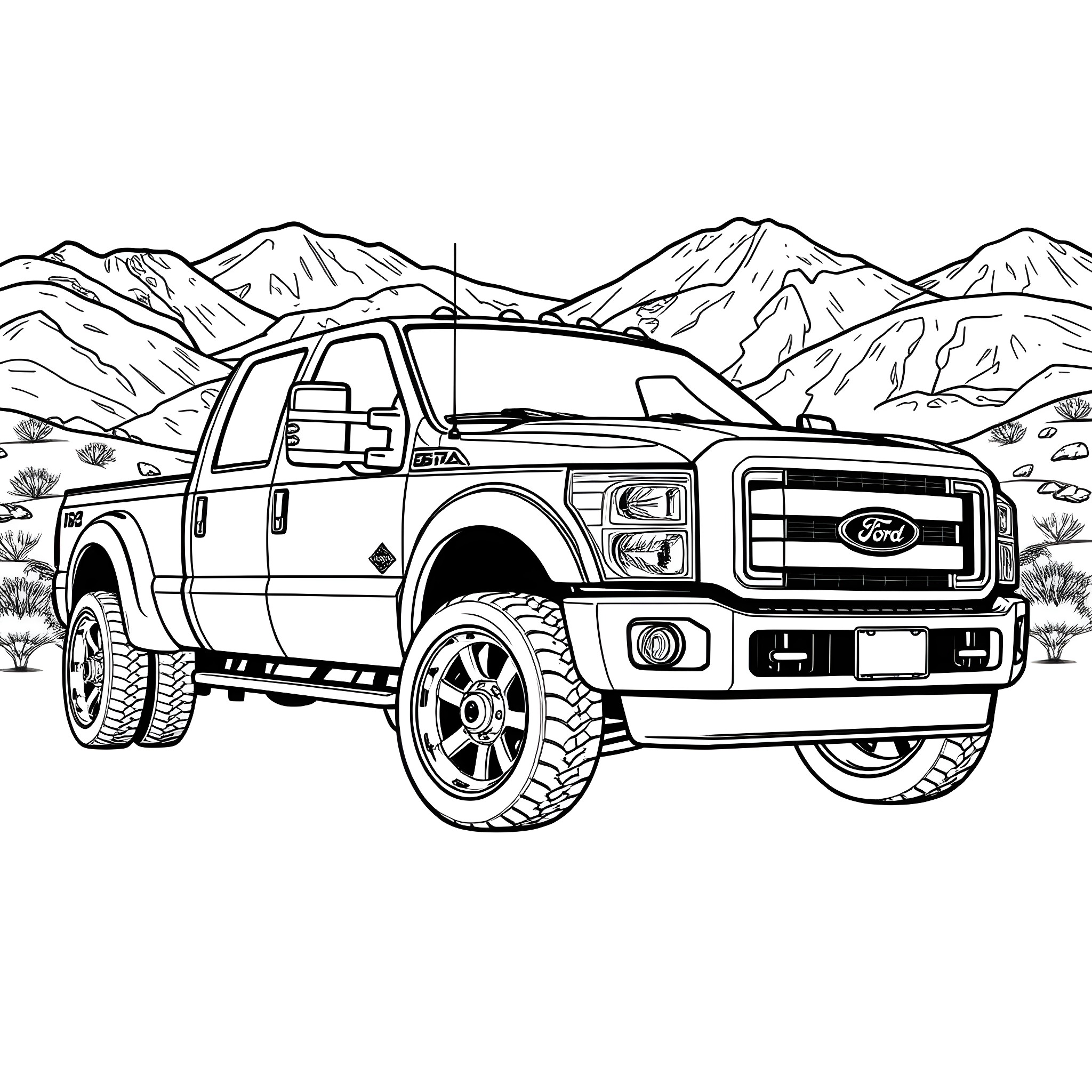 Best F-250 Coloring Pages (Free Printable PDF)