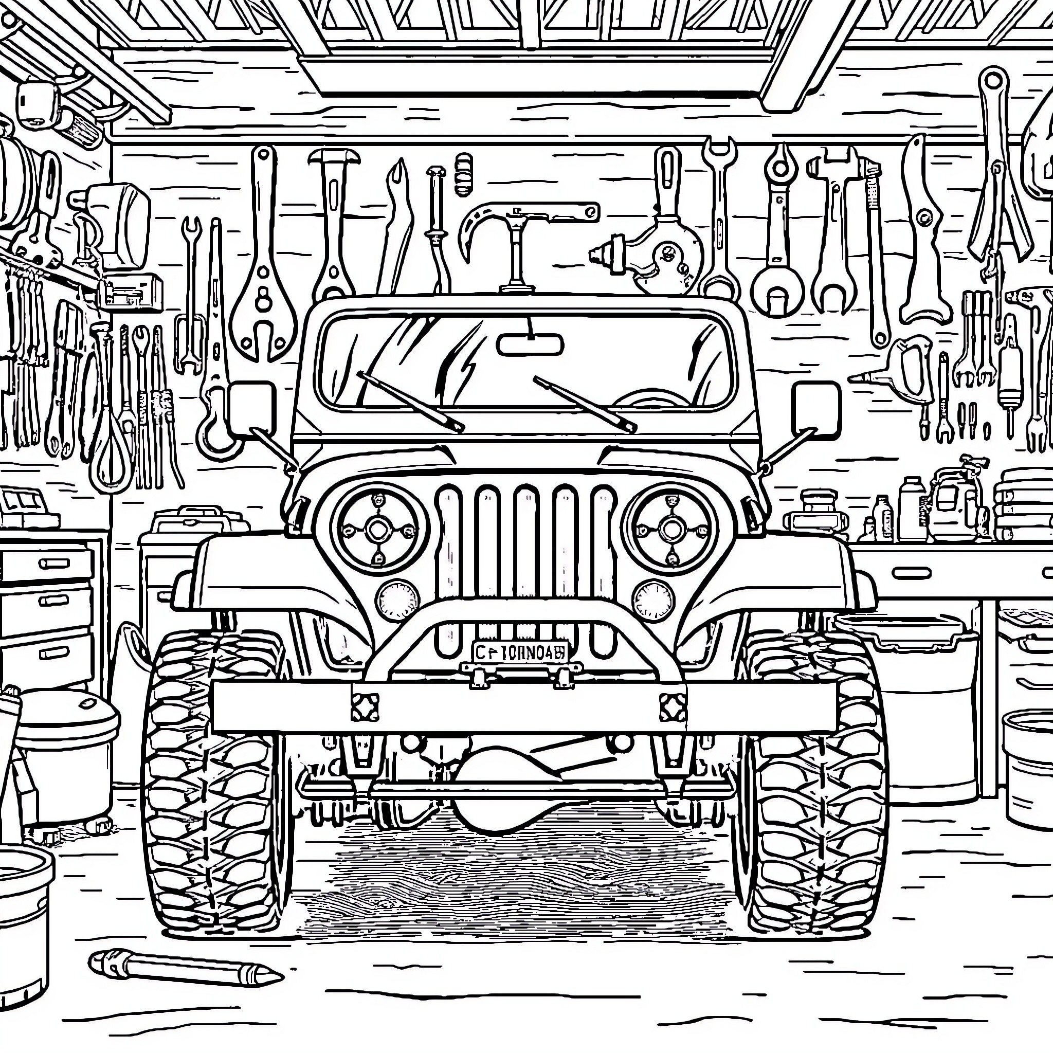 Best Jeep Coloring Pages (Free Printable PDF)