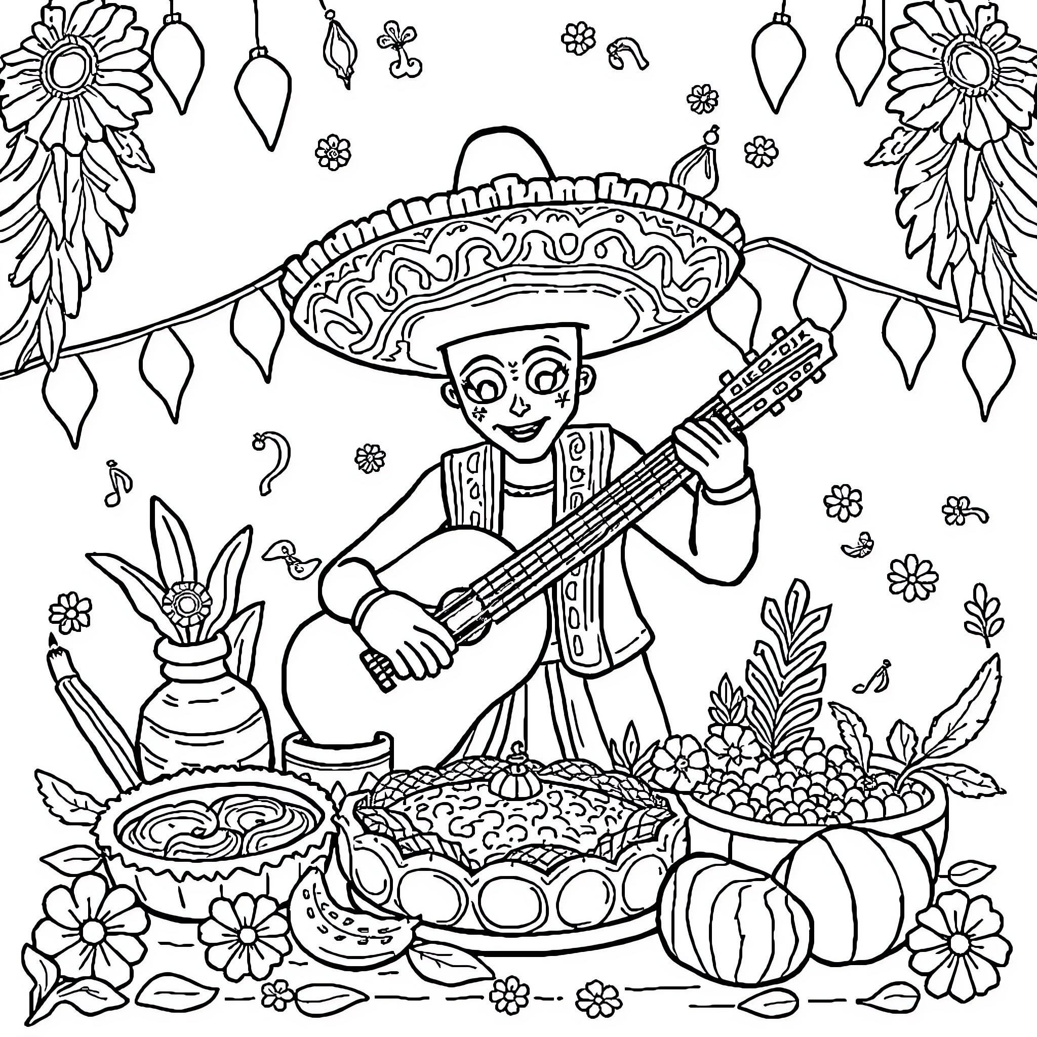 4 Best Fiesta Coloring Pages (Free Printable PDFs)