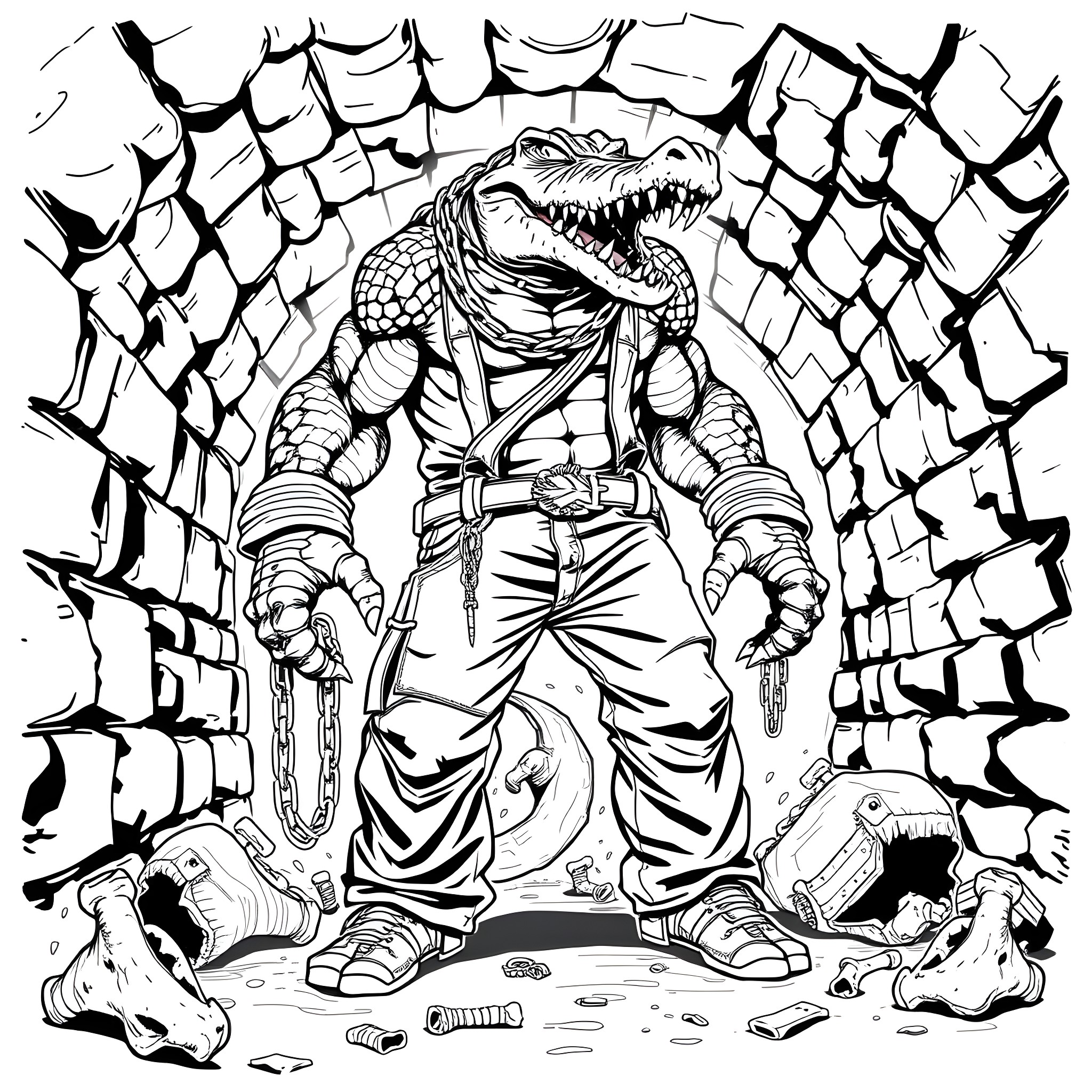 47 Best Killer Croc Coloring Pages (Free Printable PDFs)