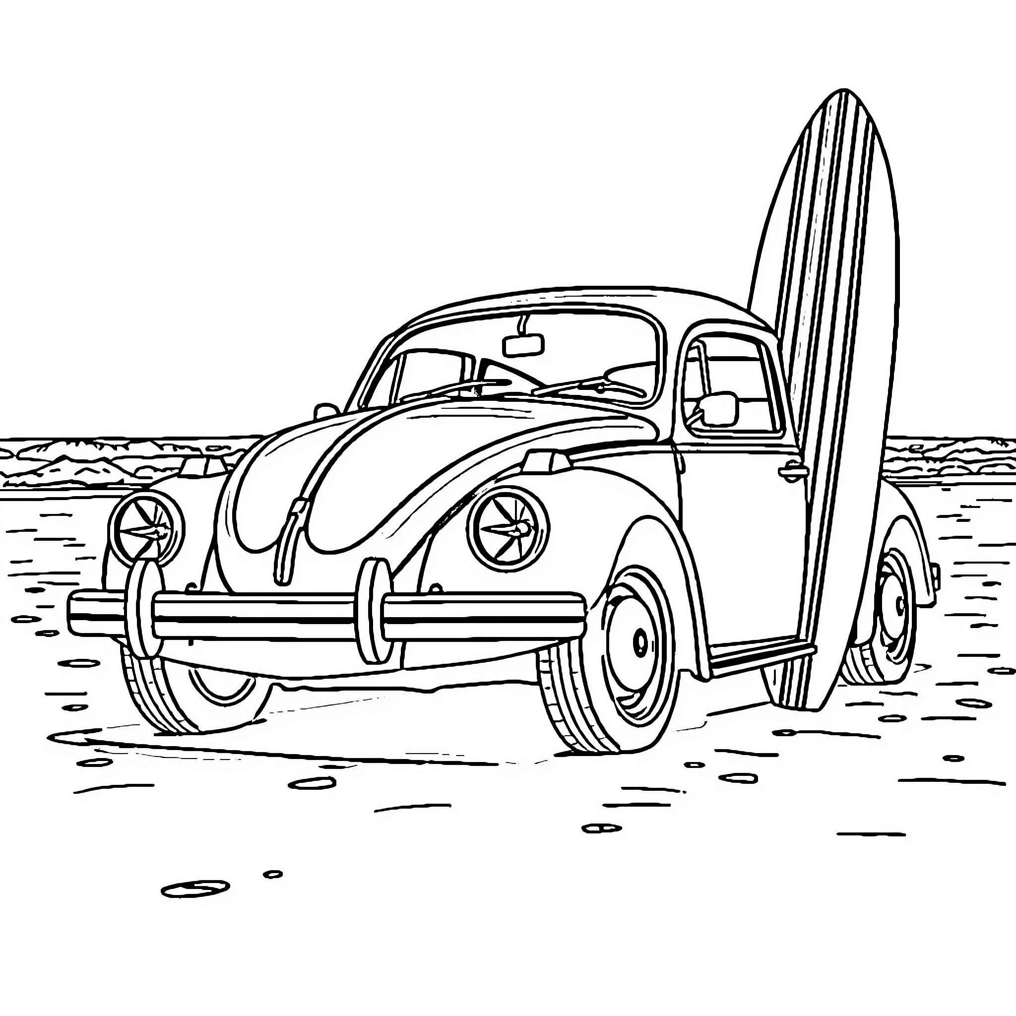 Best Volkswagen Beetle Coloring Pages (Free Printable PDF)