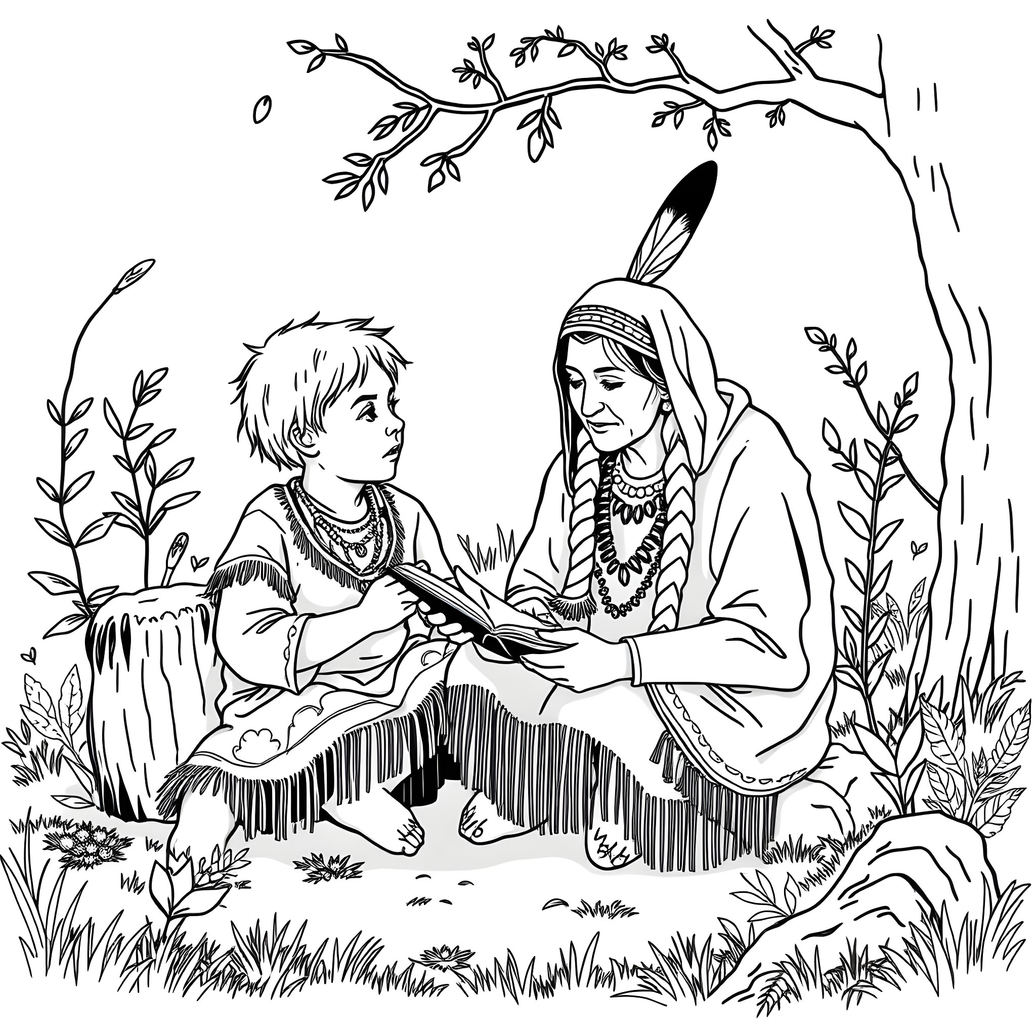 6 Best Cherokee Child Coloring Pages (Free Printable PDFs)