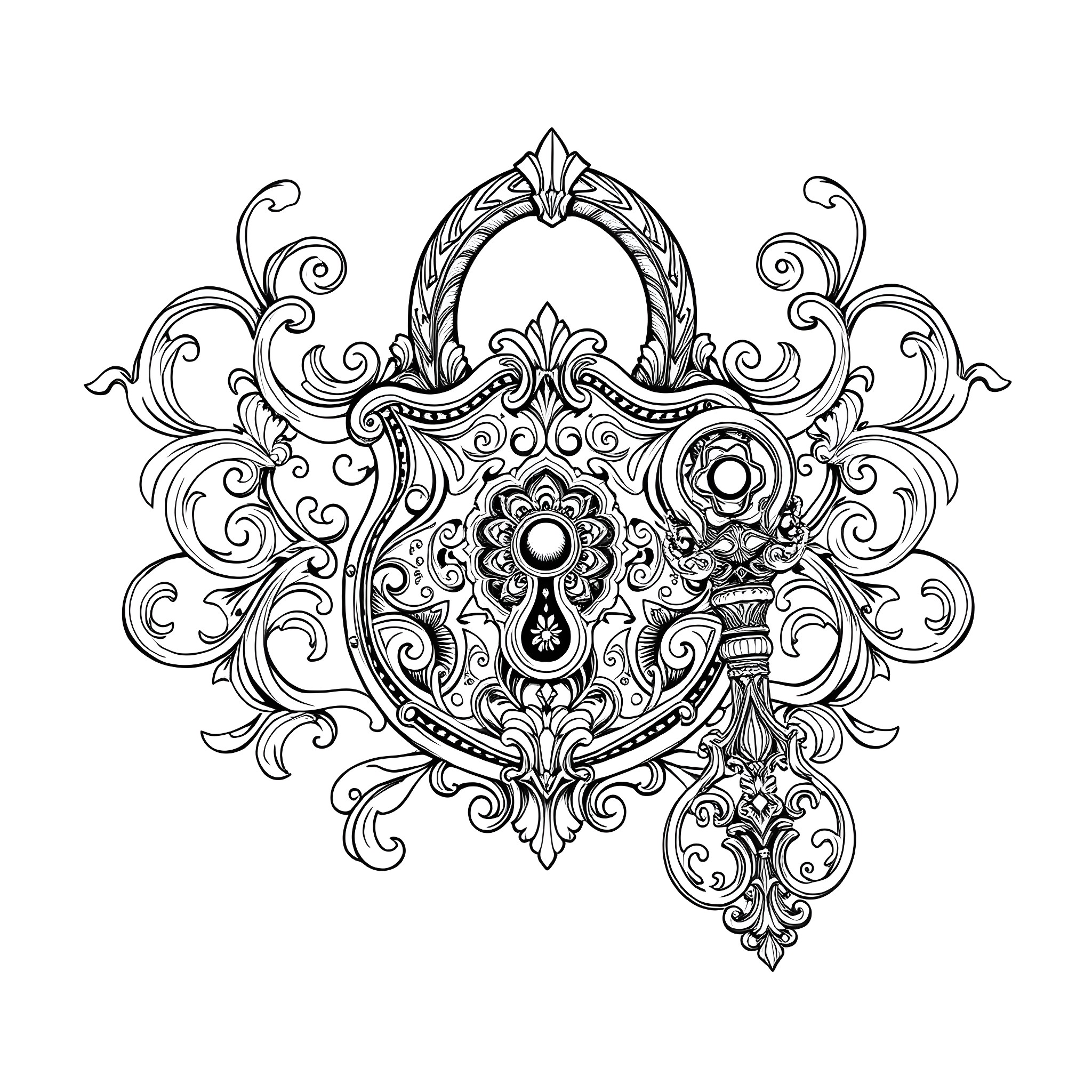 Best Lock Coloring Pages (Free Printable PDF)