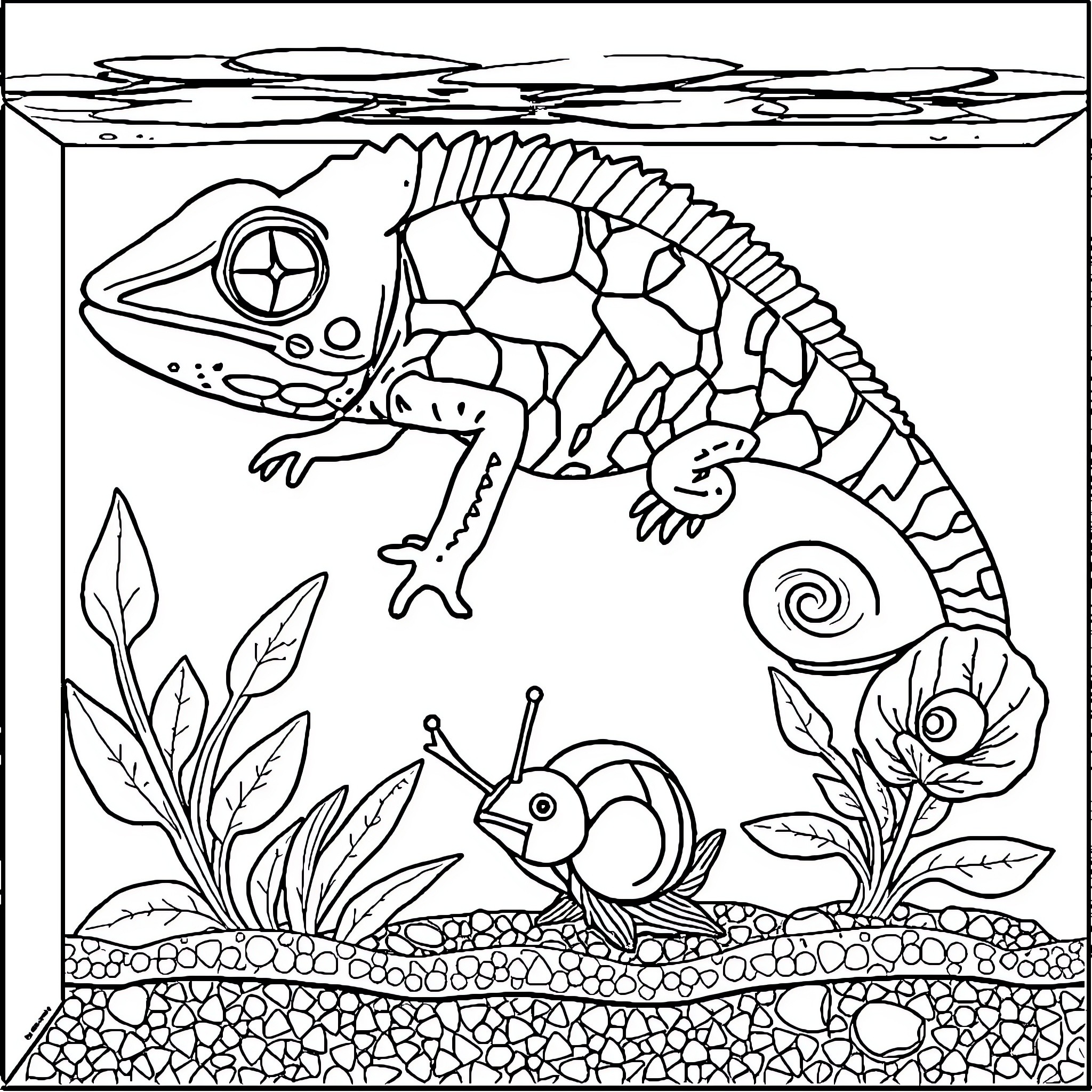 Best Chameleon Coloring Pages (Free Printable PDF)