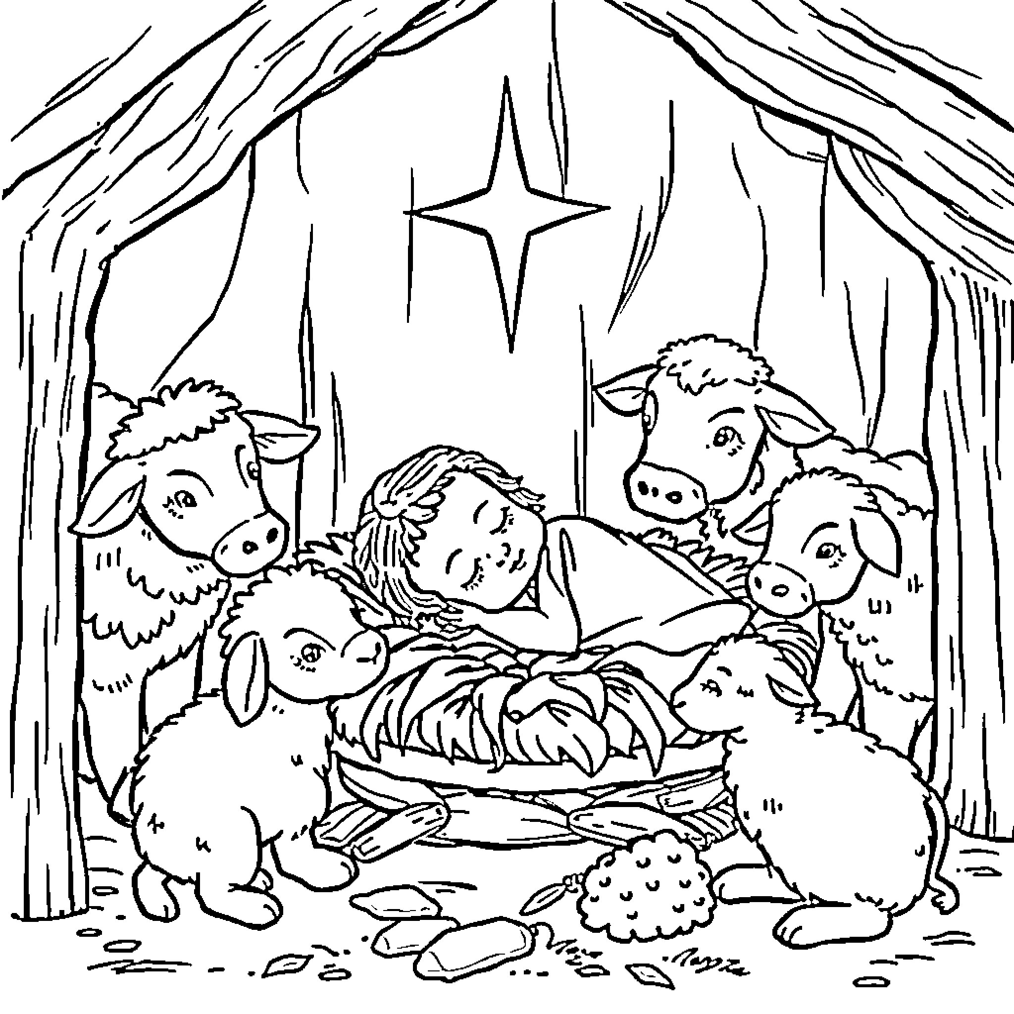 Best Baby Jesus Coloring Pages (Free Printable PDF)