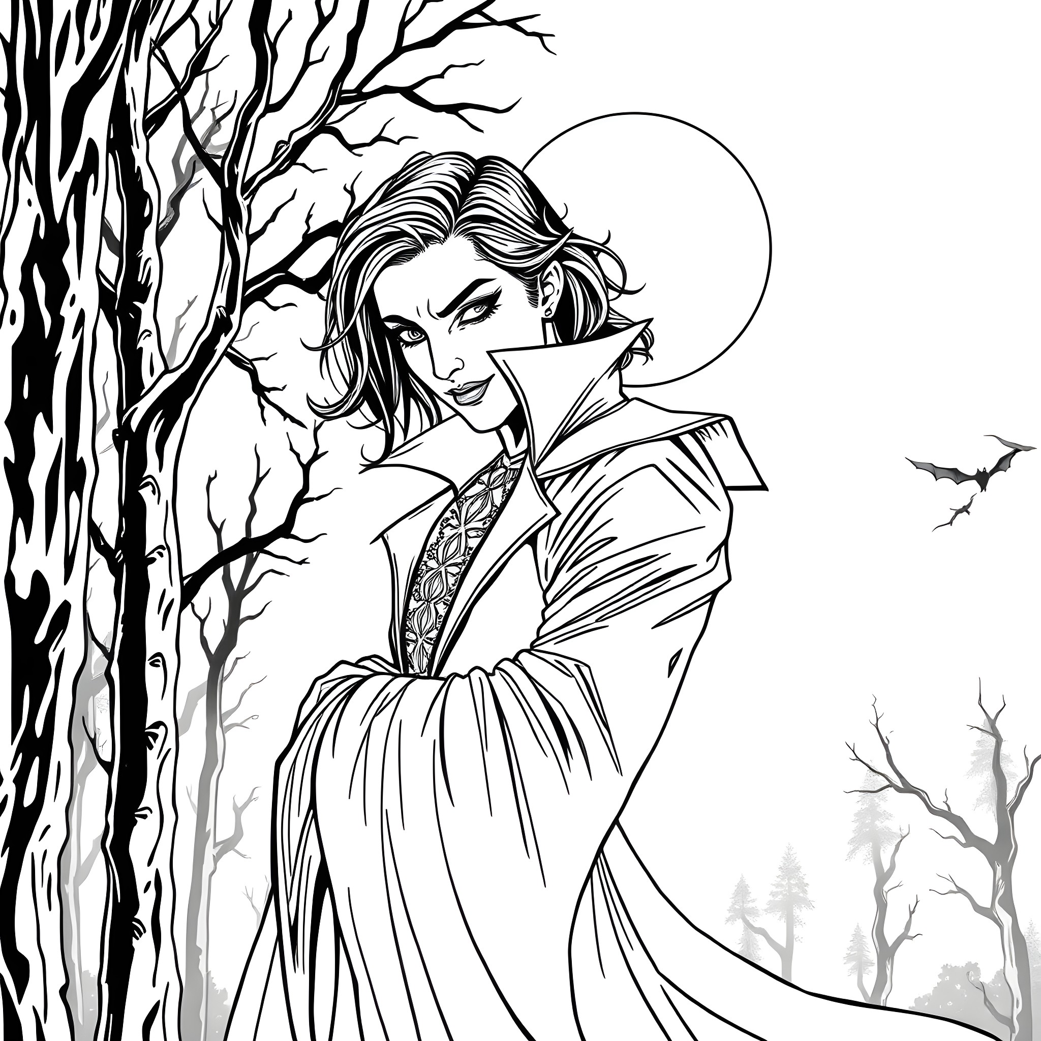Best Vampire Coloring Pages (Free Printable PDF)