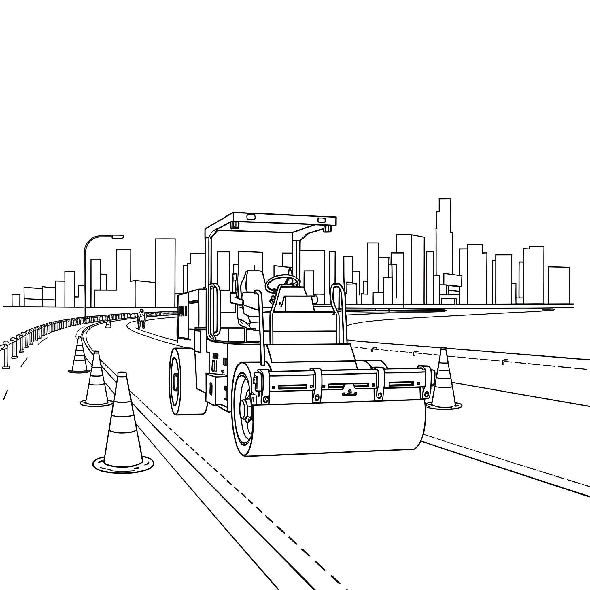 37 Best Asphalt Paver Coloring Pages (Free Printable PDFs)