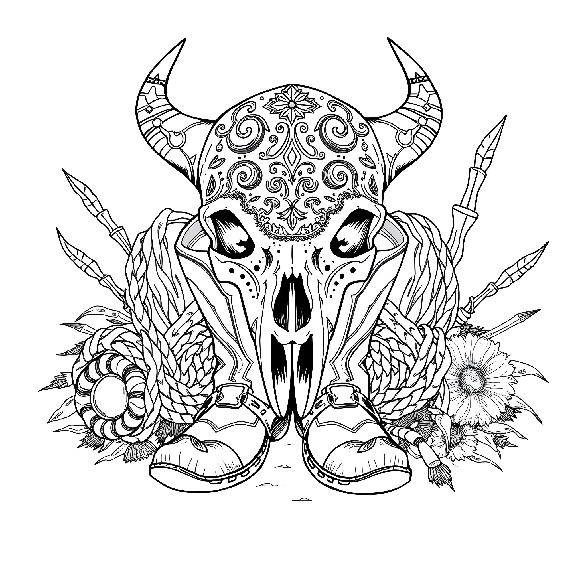 Best Skull Coloring Pages (Free Printable PDF)