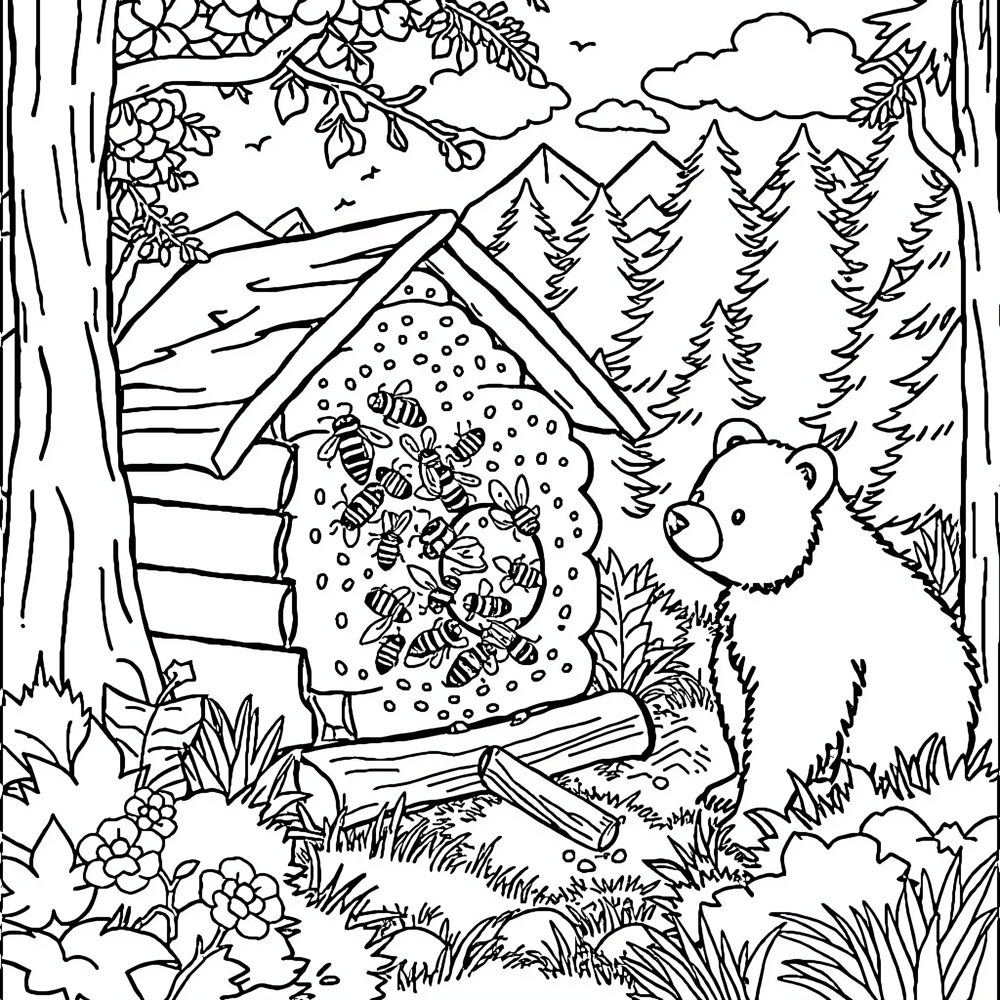 185 Best Bee Coloring Pages (Free Printable PDFs)