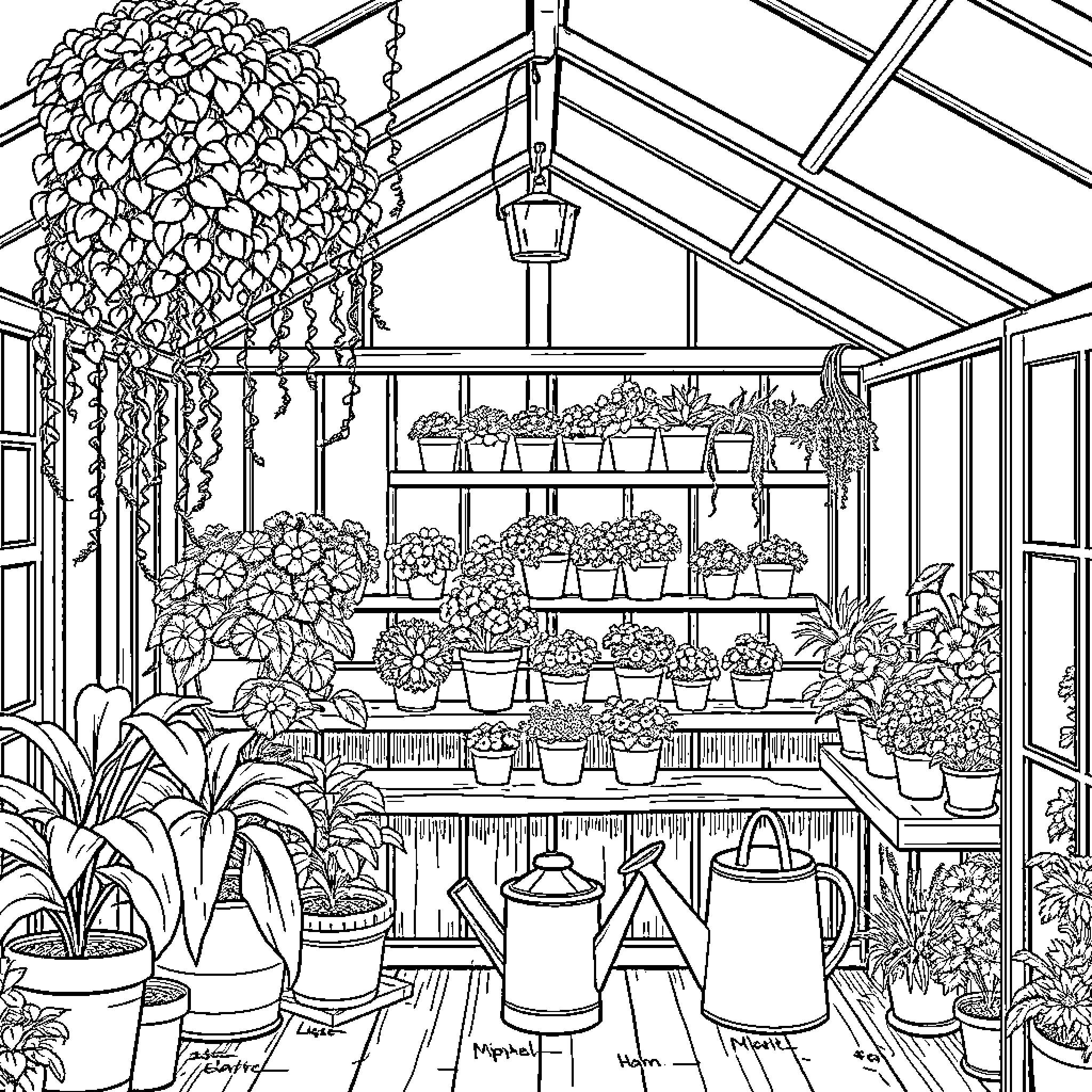 Best Greenhouse Coloring Pages (Free Printable PDF)