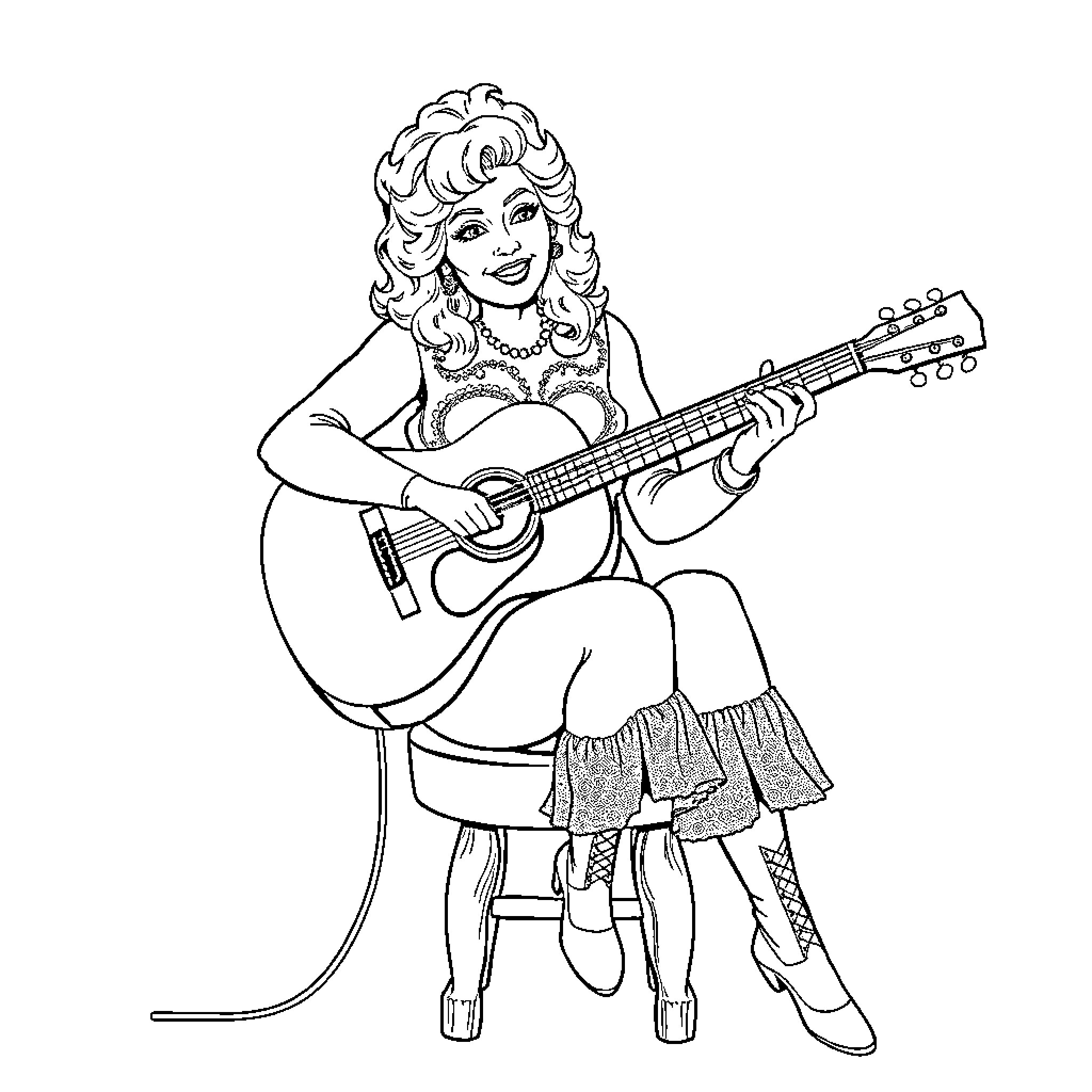 Best Dolly Parton Coloring Pages (Free Printable PDF)