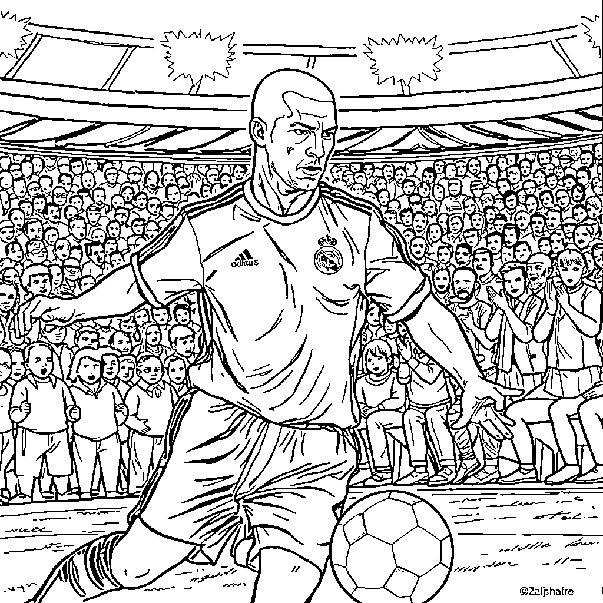 Best Zidane Coloring Pages (Free Printable PDF)