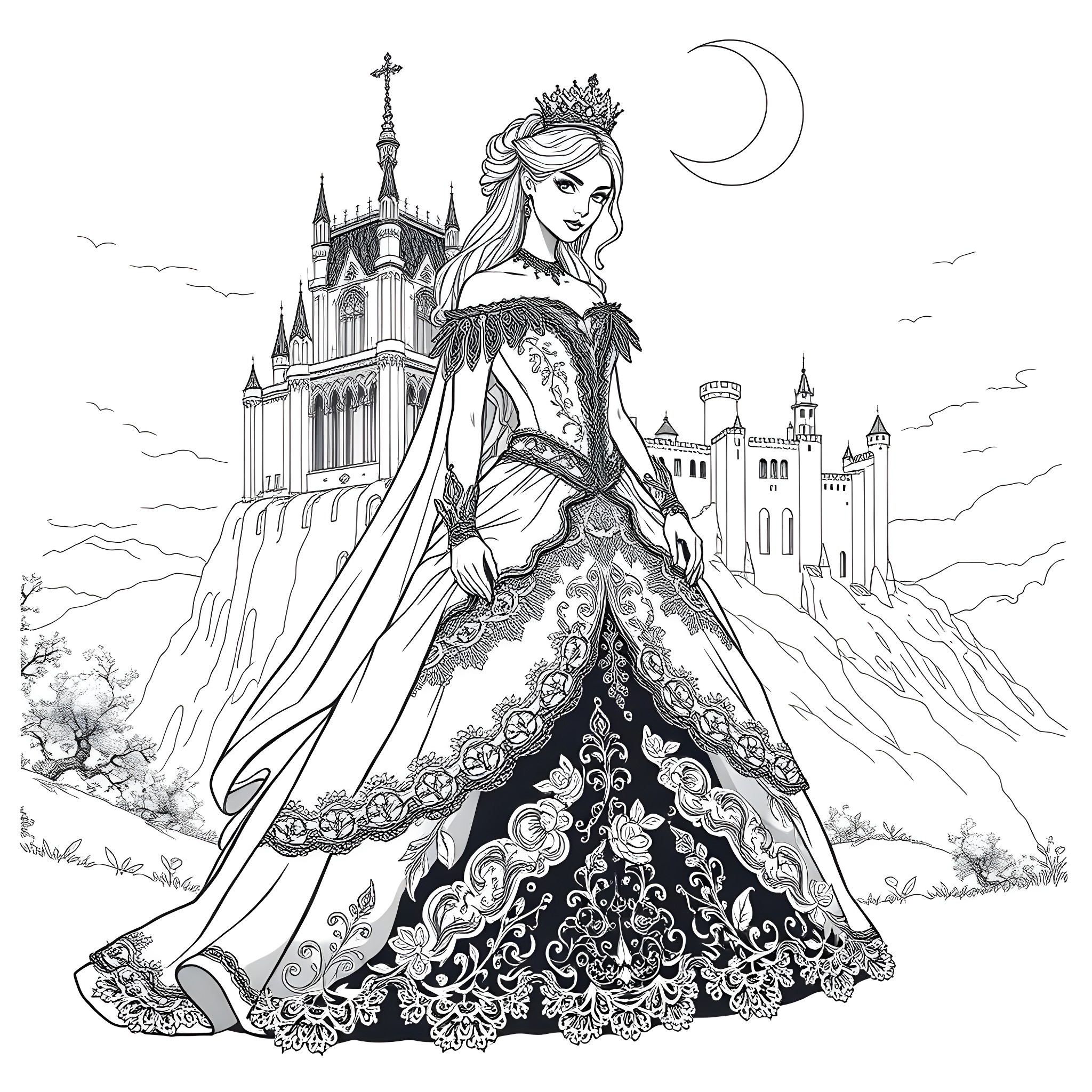 39 Best Princess Coloring Pages (Free Printable PDFs)