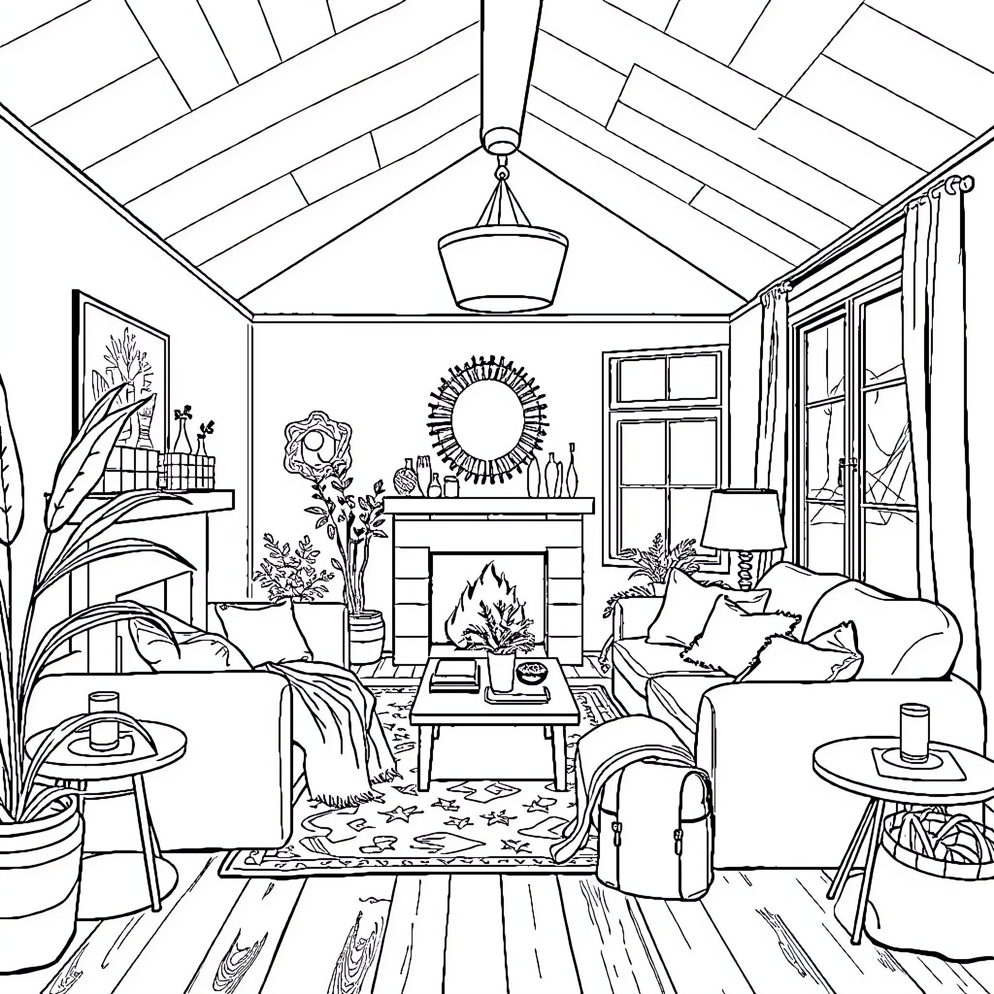 Best Room Coloring Pages (Free Printable PDF)
