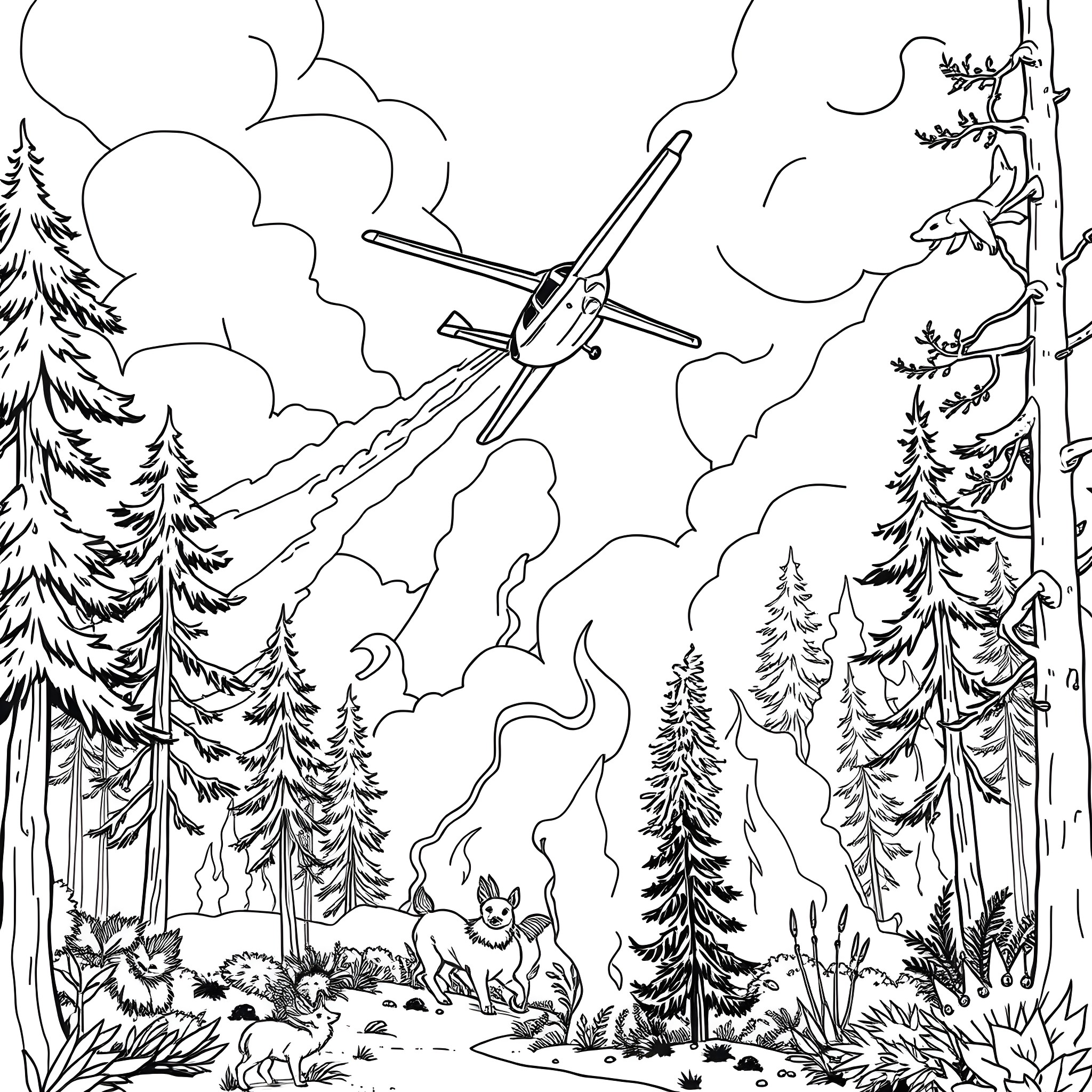 Best Firefighting Aircraft Coloring Pages (Free Printable PDF)