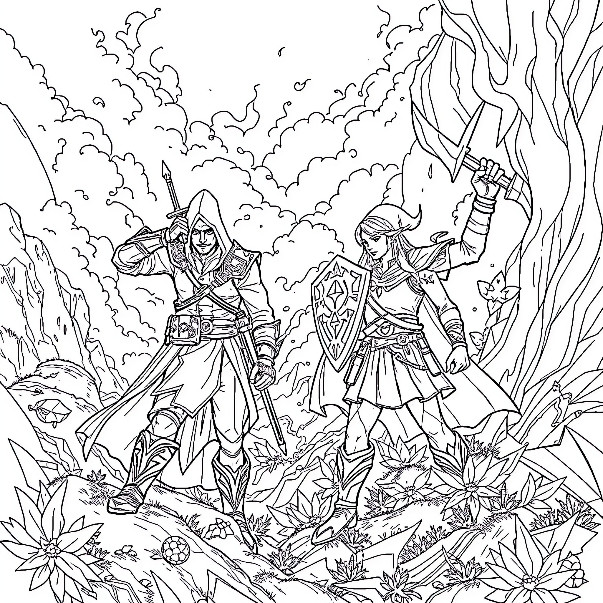 Best Assassin Coloring Pages (Free Printable PDF)