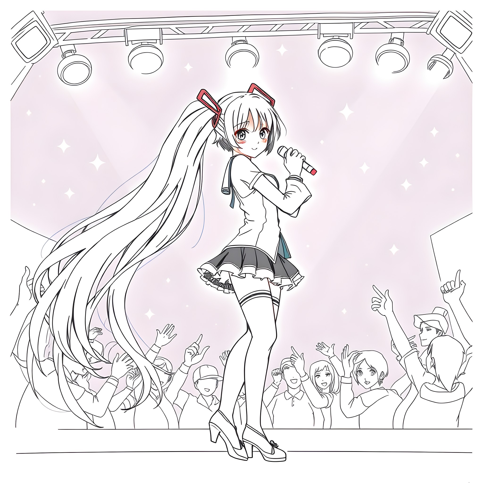 Best Hatsune Miku Coloring Pages (Free Printable PDF)