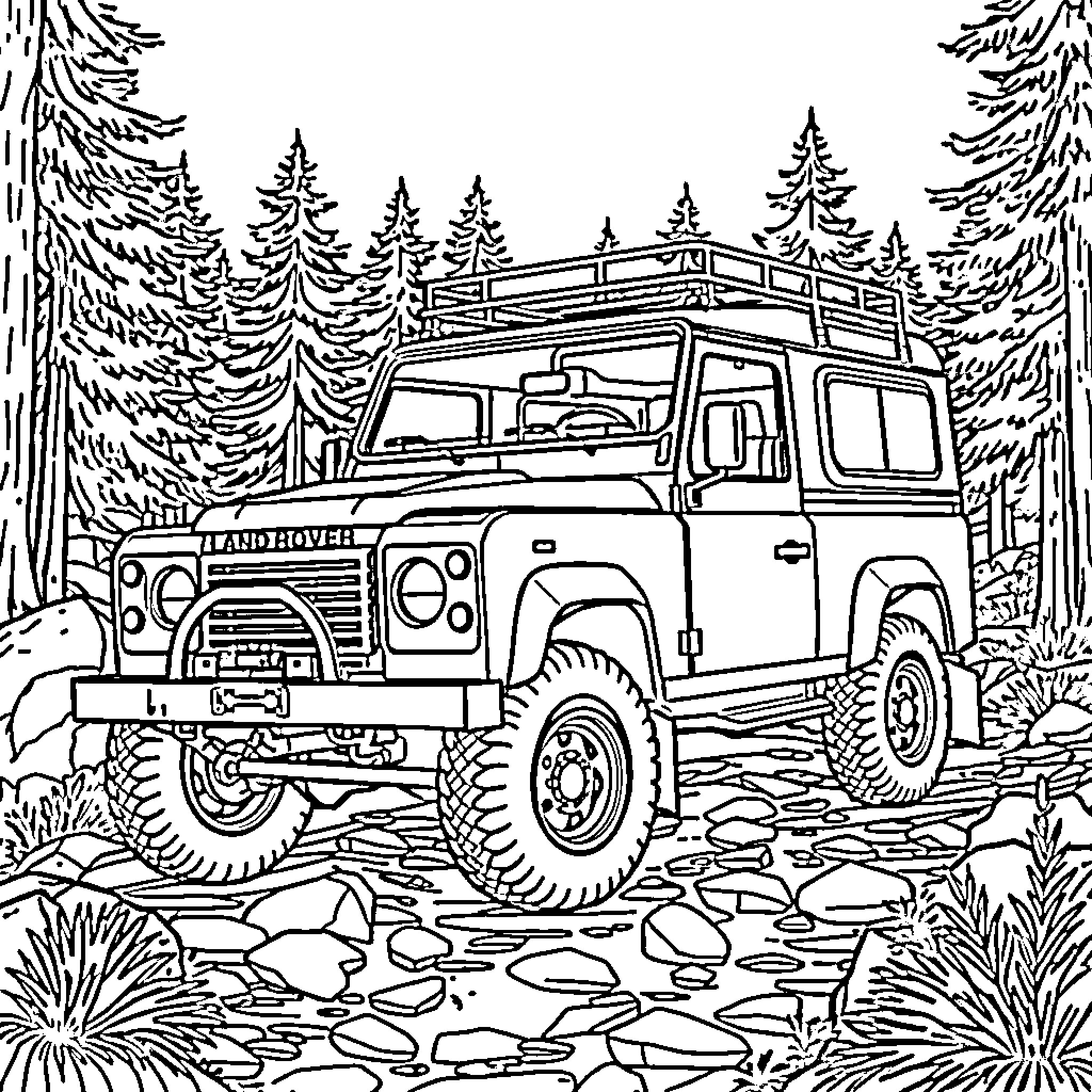 Best Land Rover Coloring Pages (Free Printable PDF)