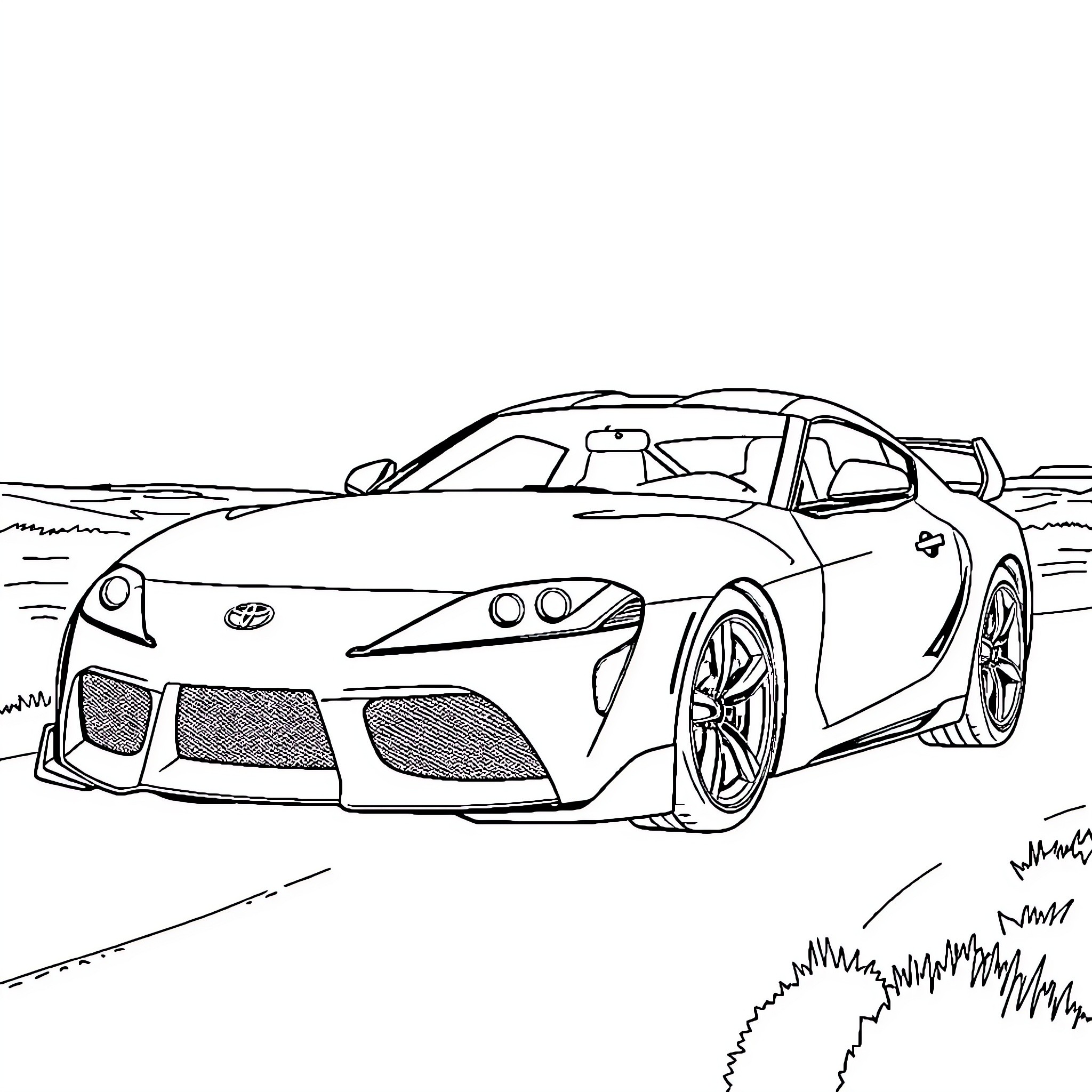 Best Toyota Supra Coloring Pages (Free Printable PDF)
