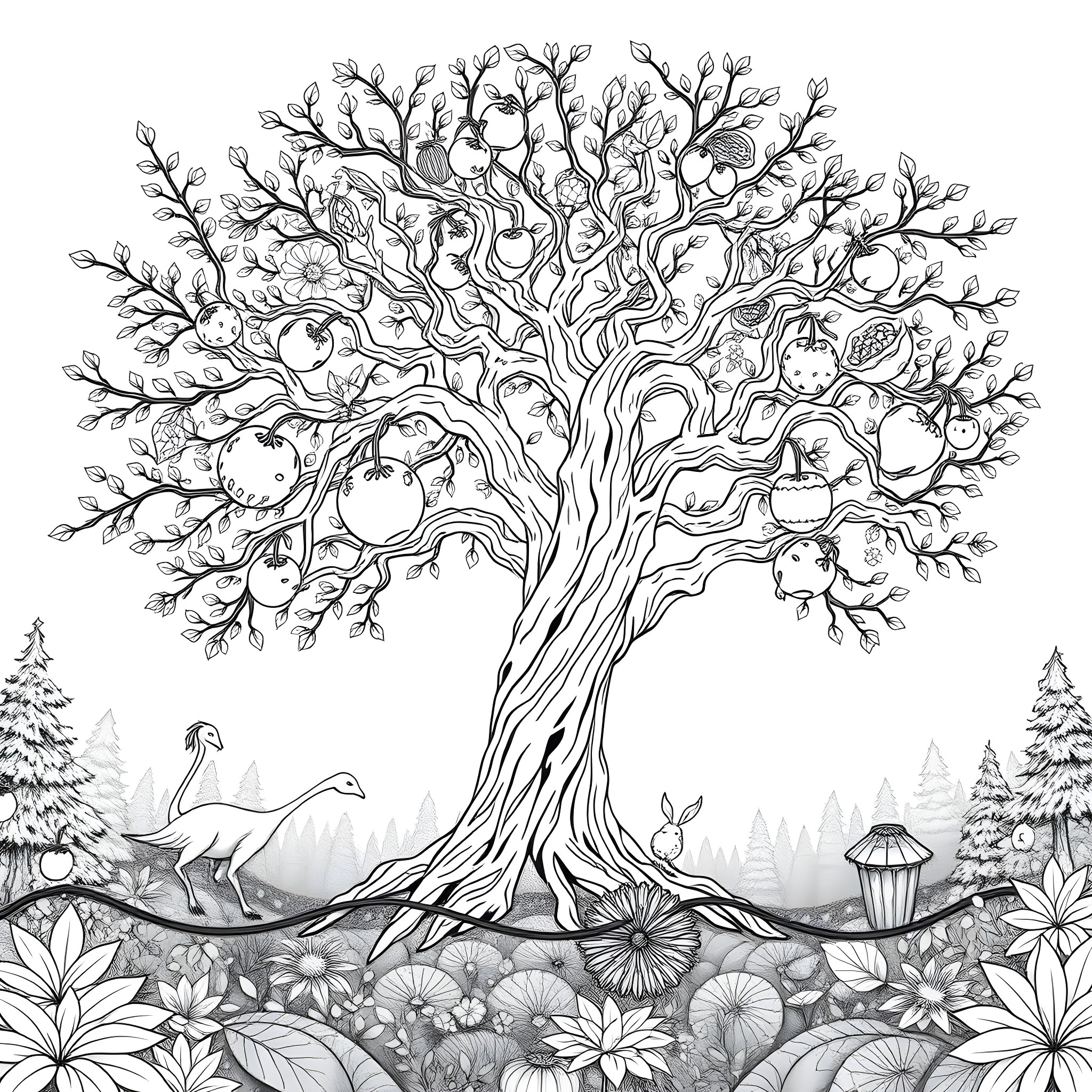 49 Best Tree Coloring Pages (Free Printable PDFs)