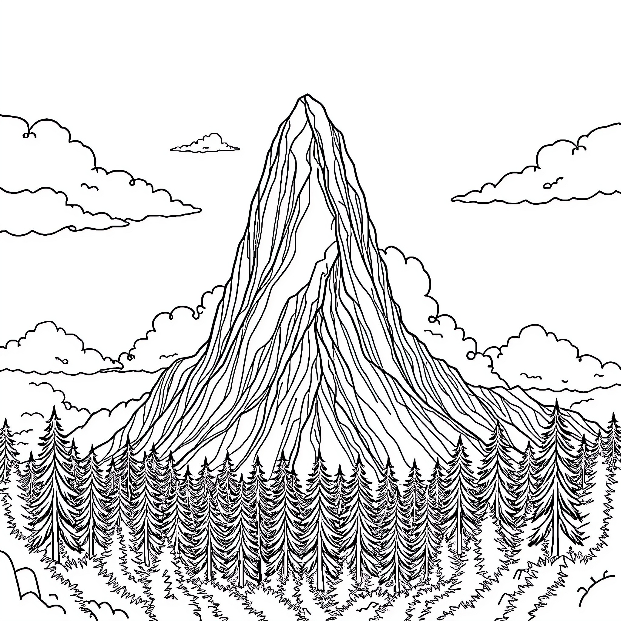Best Mountain Coloring Pages (Free Printable PDF)