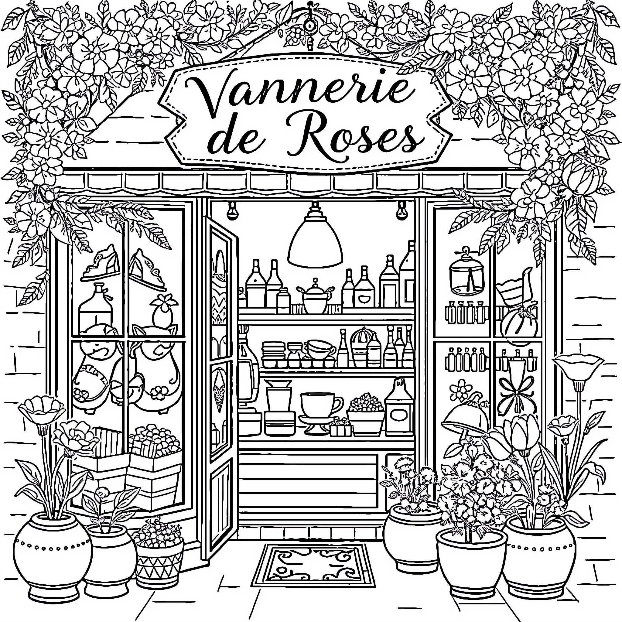Best Boutique Coloring Pages (Free Printable PDF)