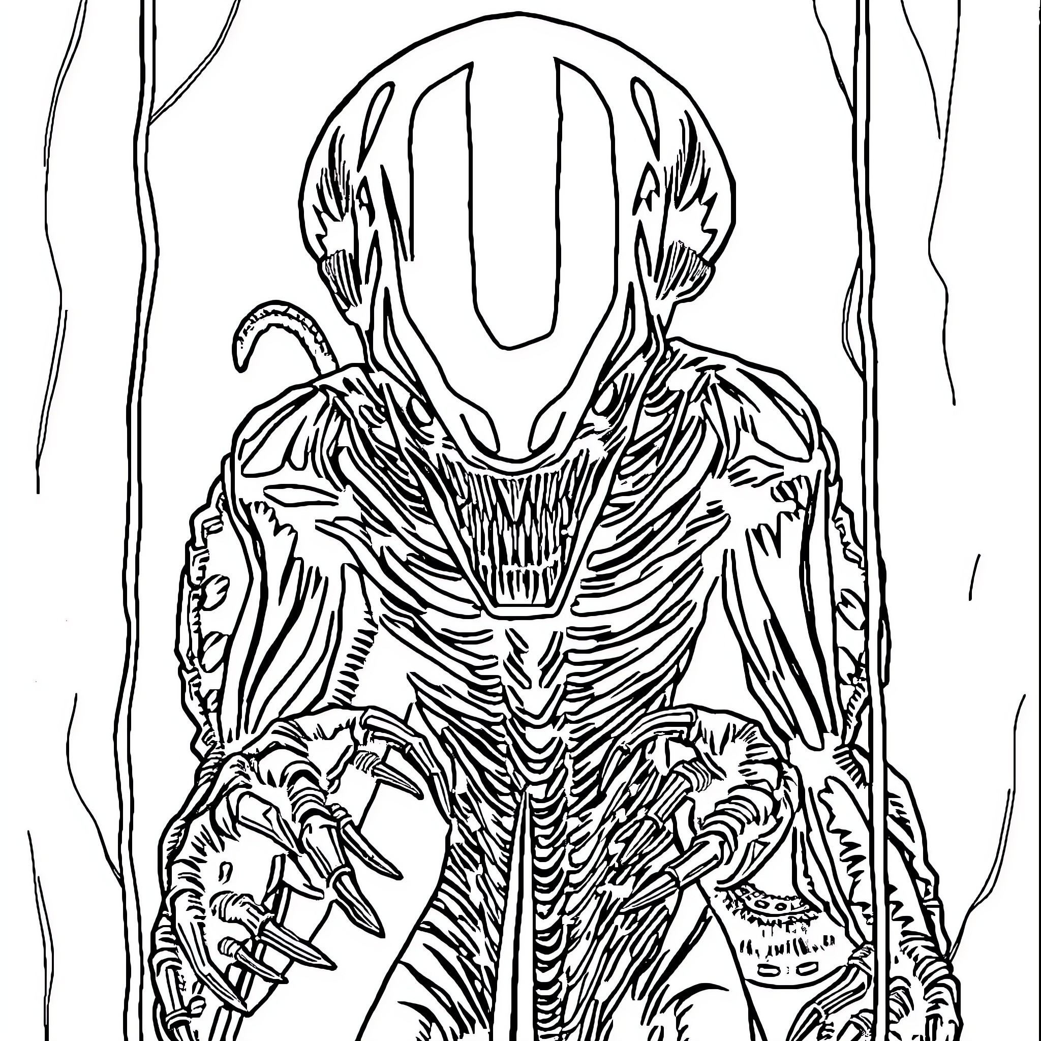 Best Xenomorph Coloring Pages (Free Printable PDF)