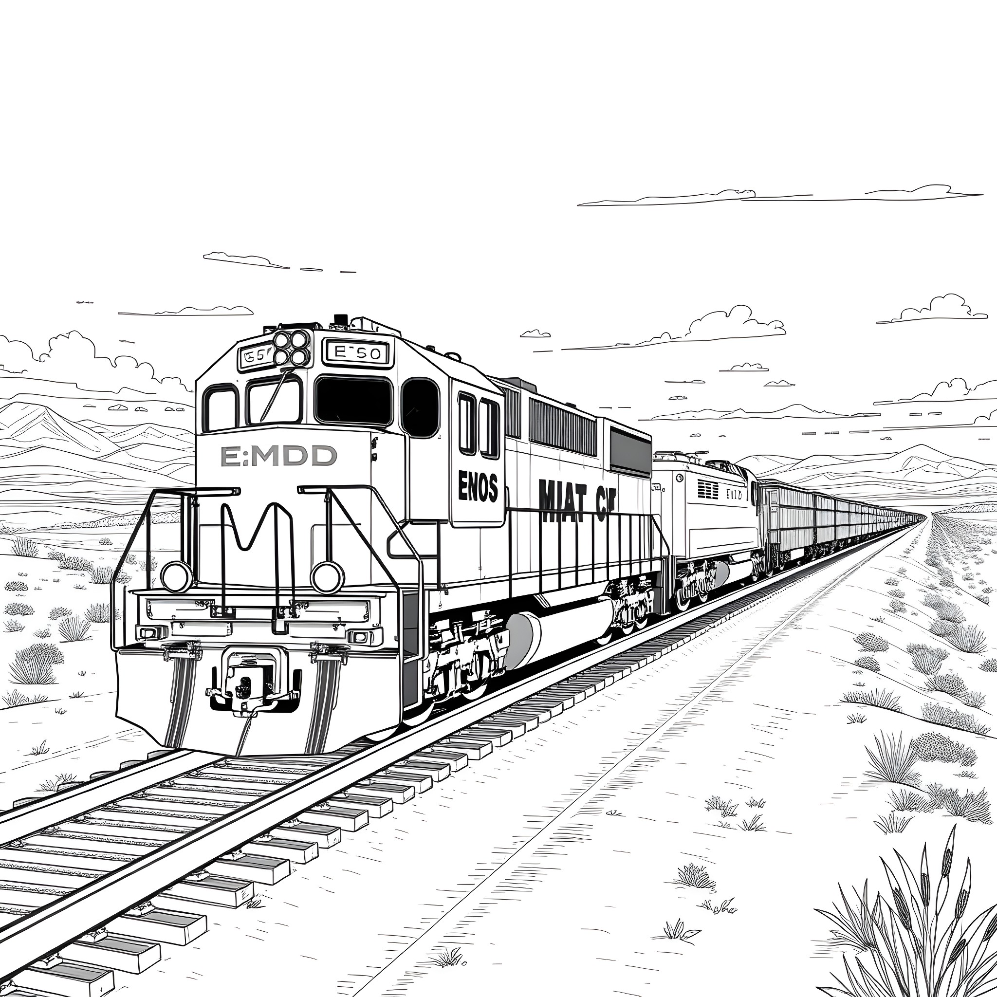 Best Locomotive Coloring Pages (Free Printable PDF)