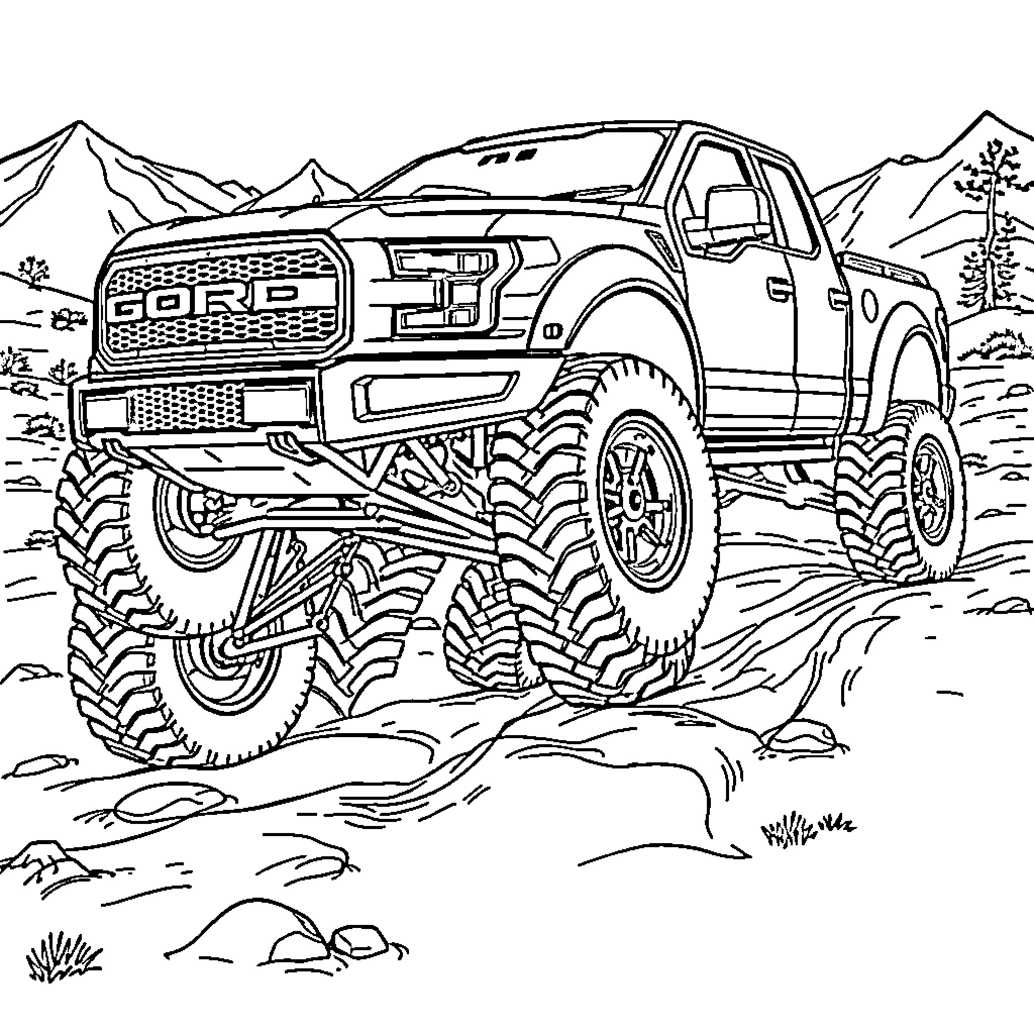 Best Ford Raptor Coloring Pages (Free Printable PDF)