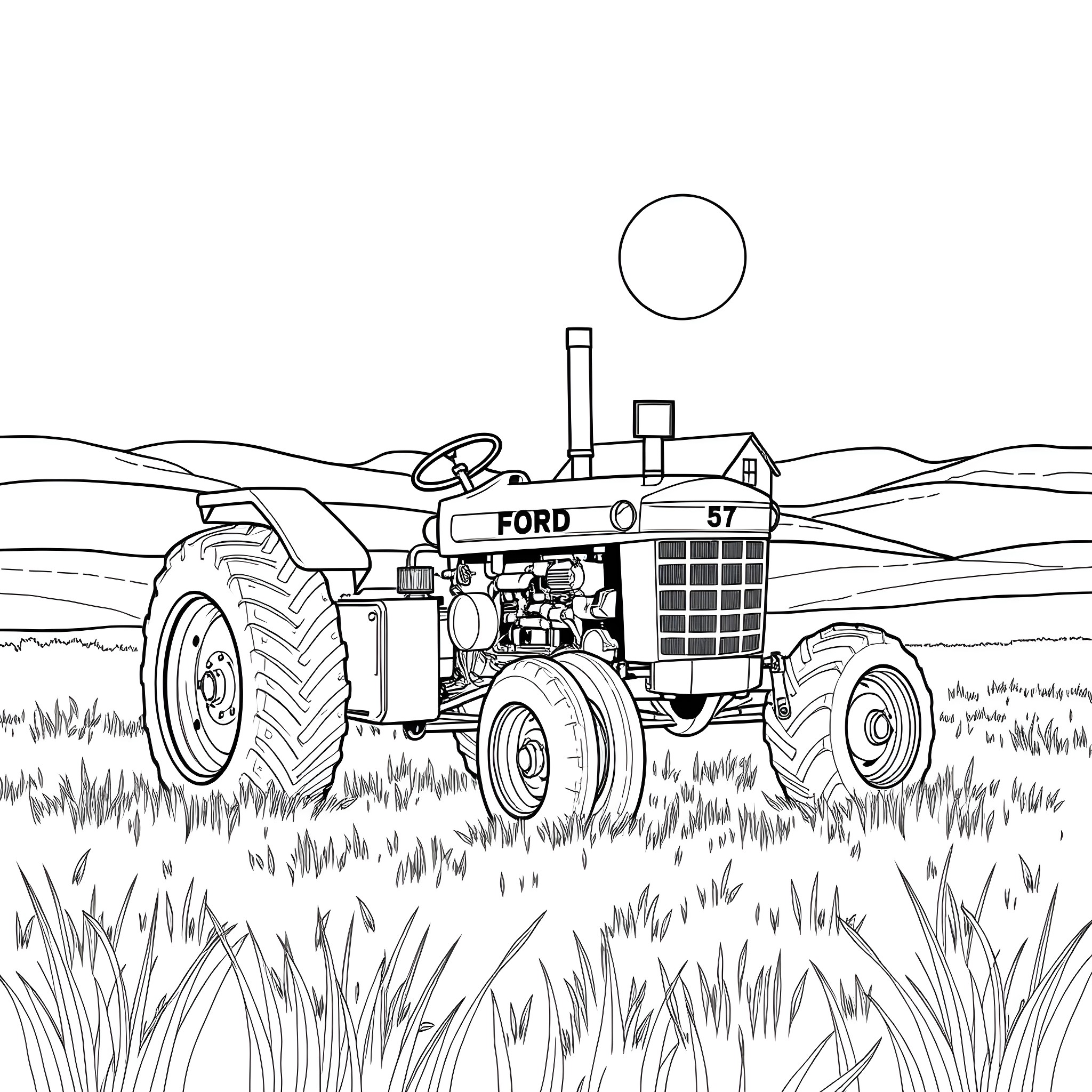 Best Ford Tractor Coloring Pages (Free Printable PDF)
