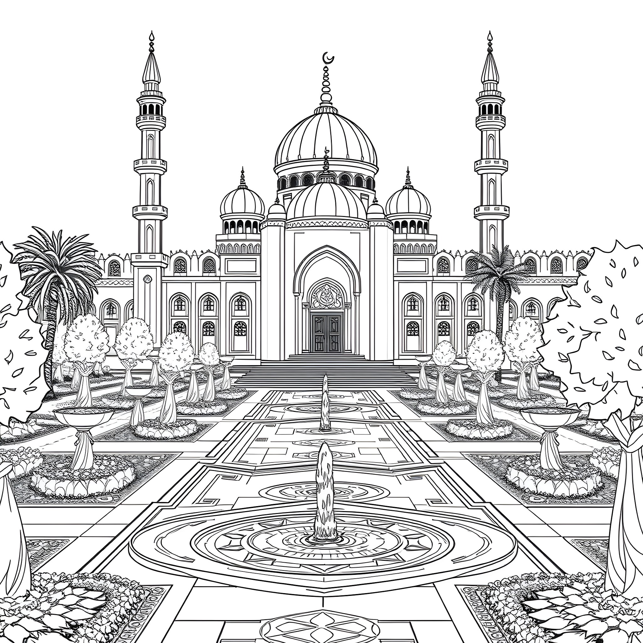 Best Mosque Coloring Pages (Free Printable PDF)