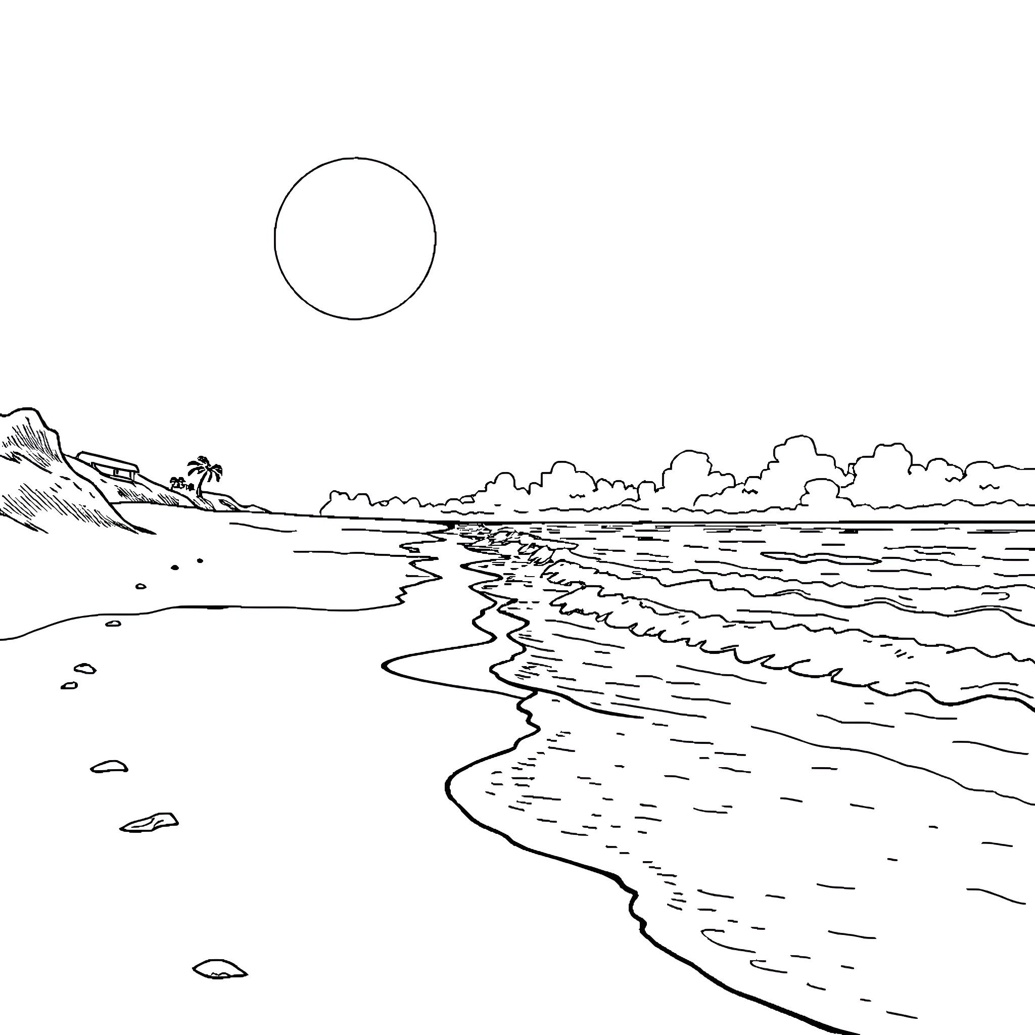 Best Beach Coloring Pages (Free Printable PDF)