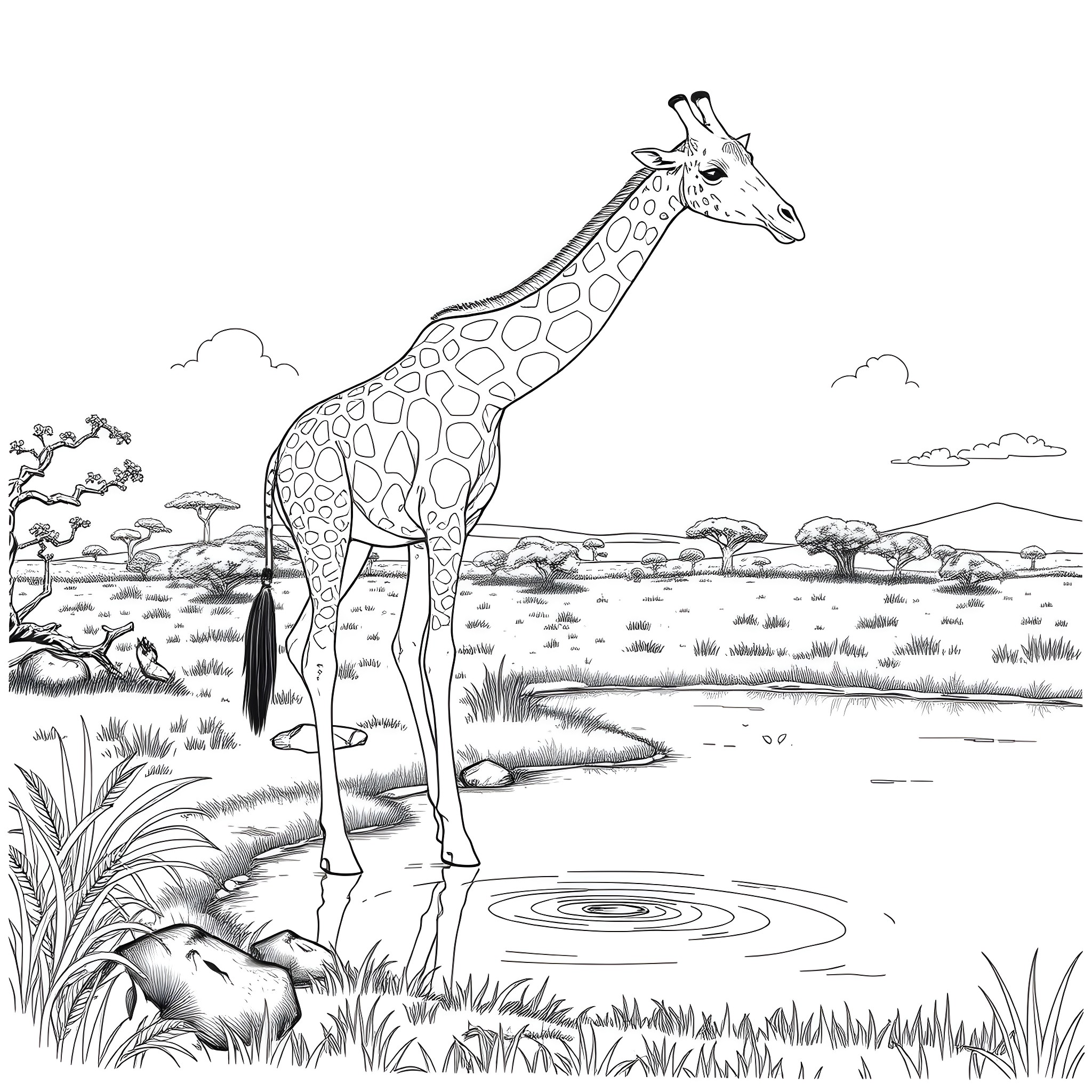 32 Best Giraffe Coloring Pages (Free Printable PDFs)