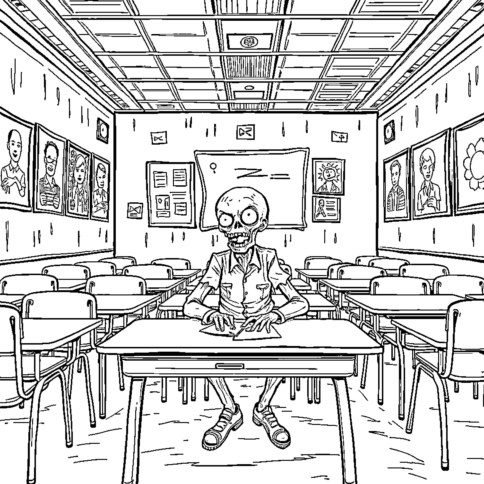 Best Zombie Coloring Pages (Free Printable PDF)