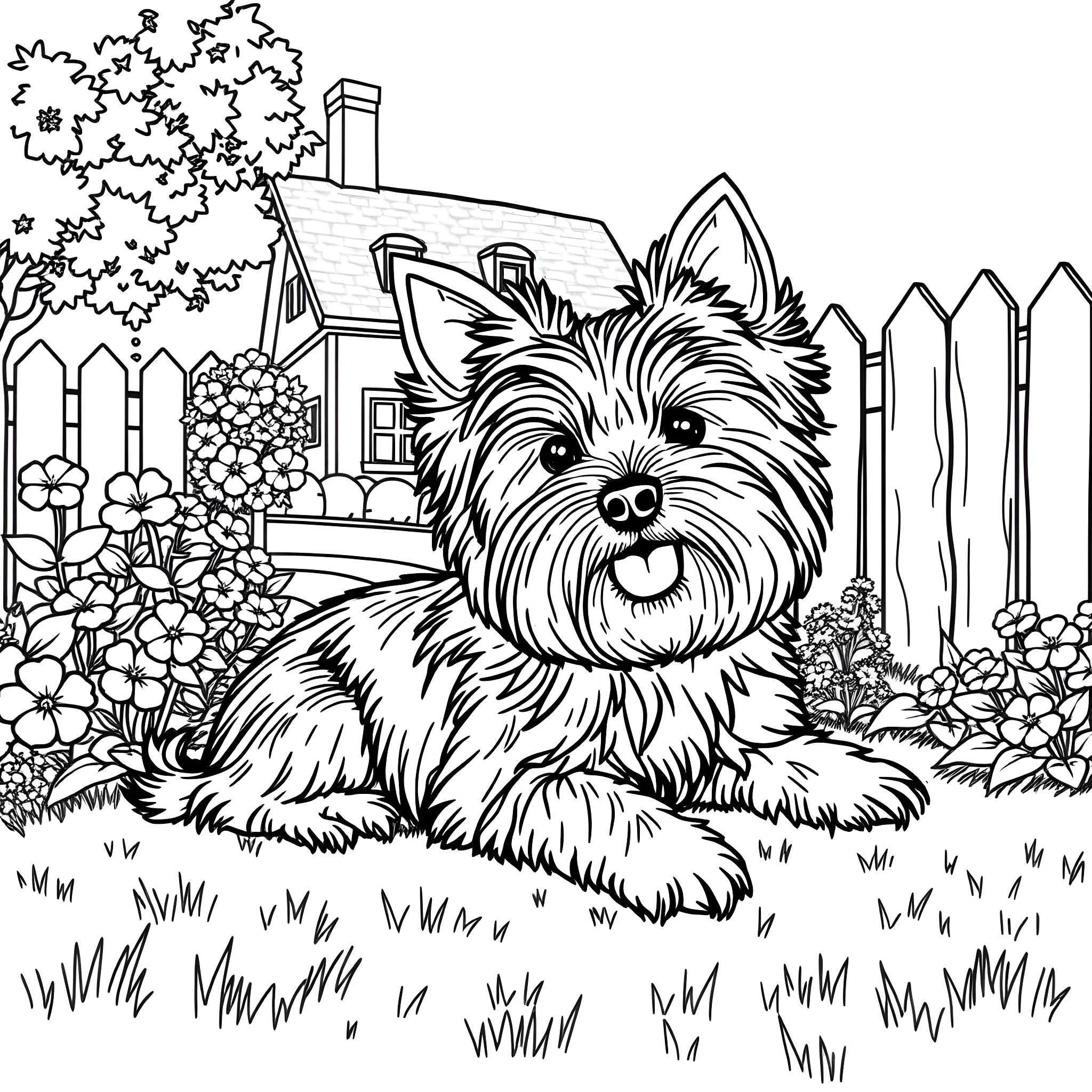 4 Best Yorkshire Terrier Coloring Pages (Free Printable PDFs)