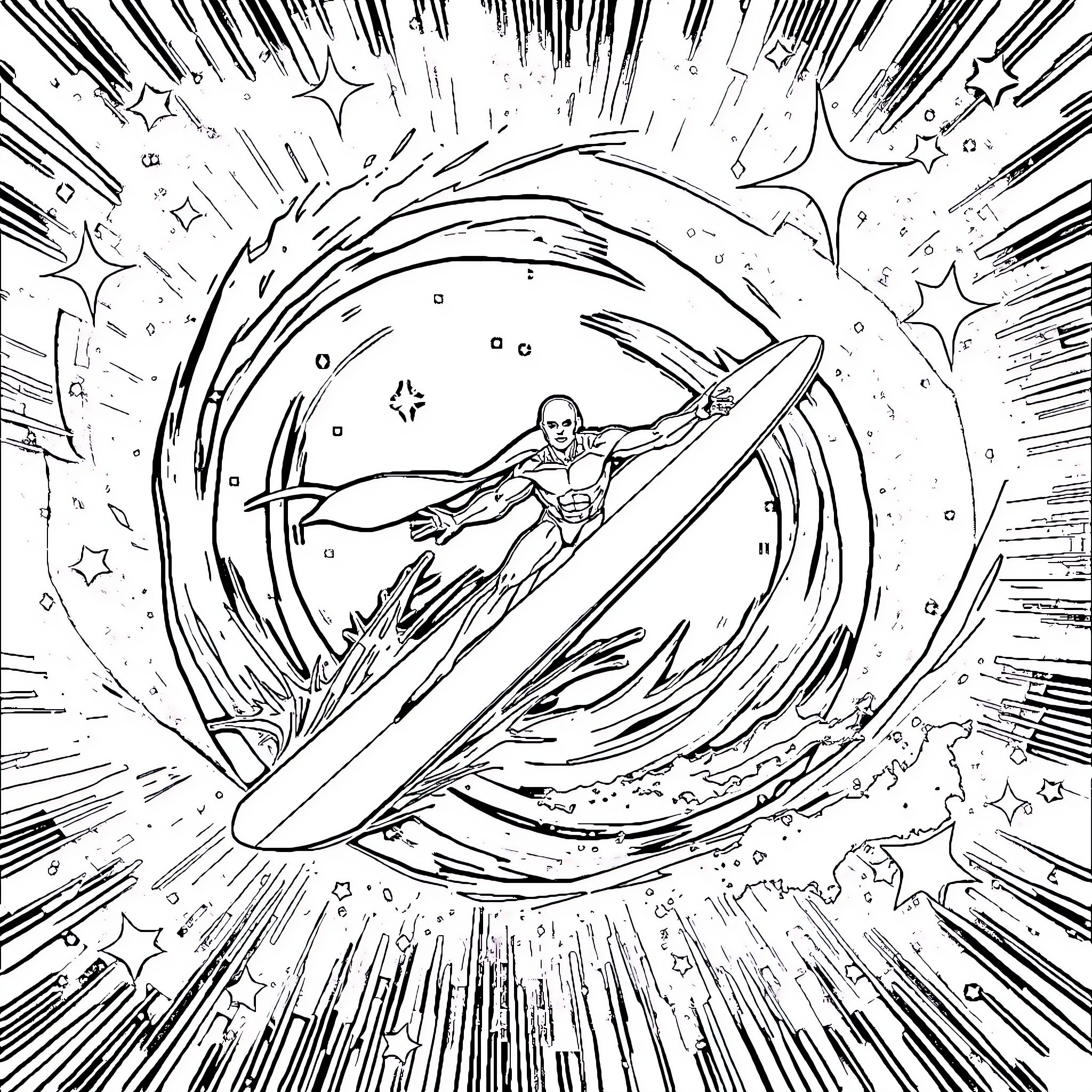 Best Silver Surfer Coloring Pages (Free Printable PDF)
