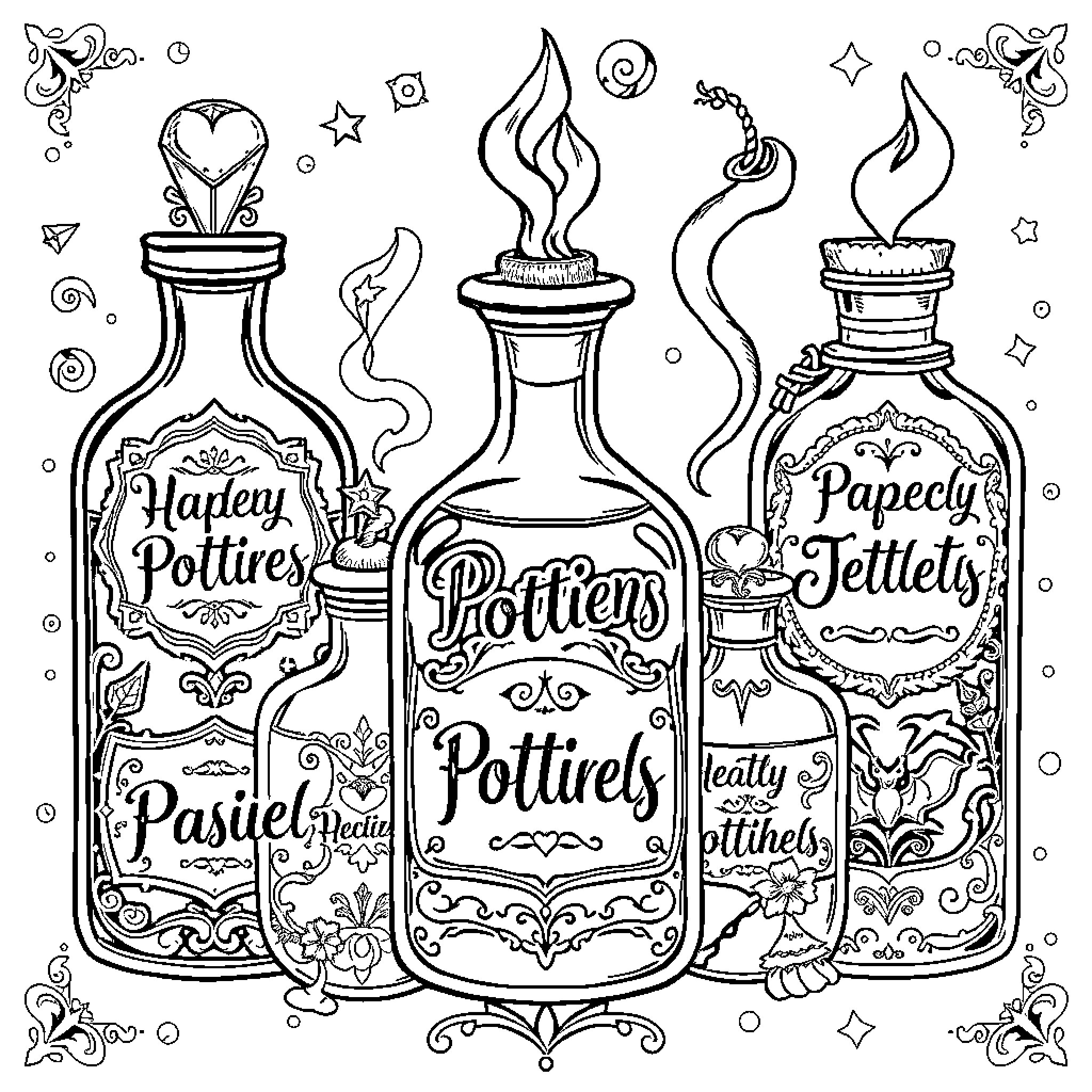 Best Potion Coloring Pages (Free Printable PDF)