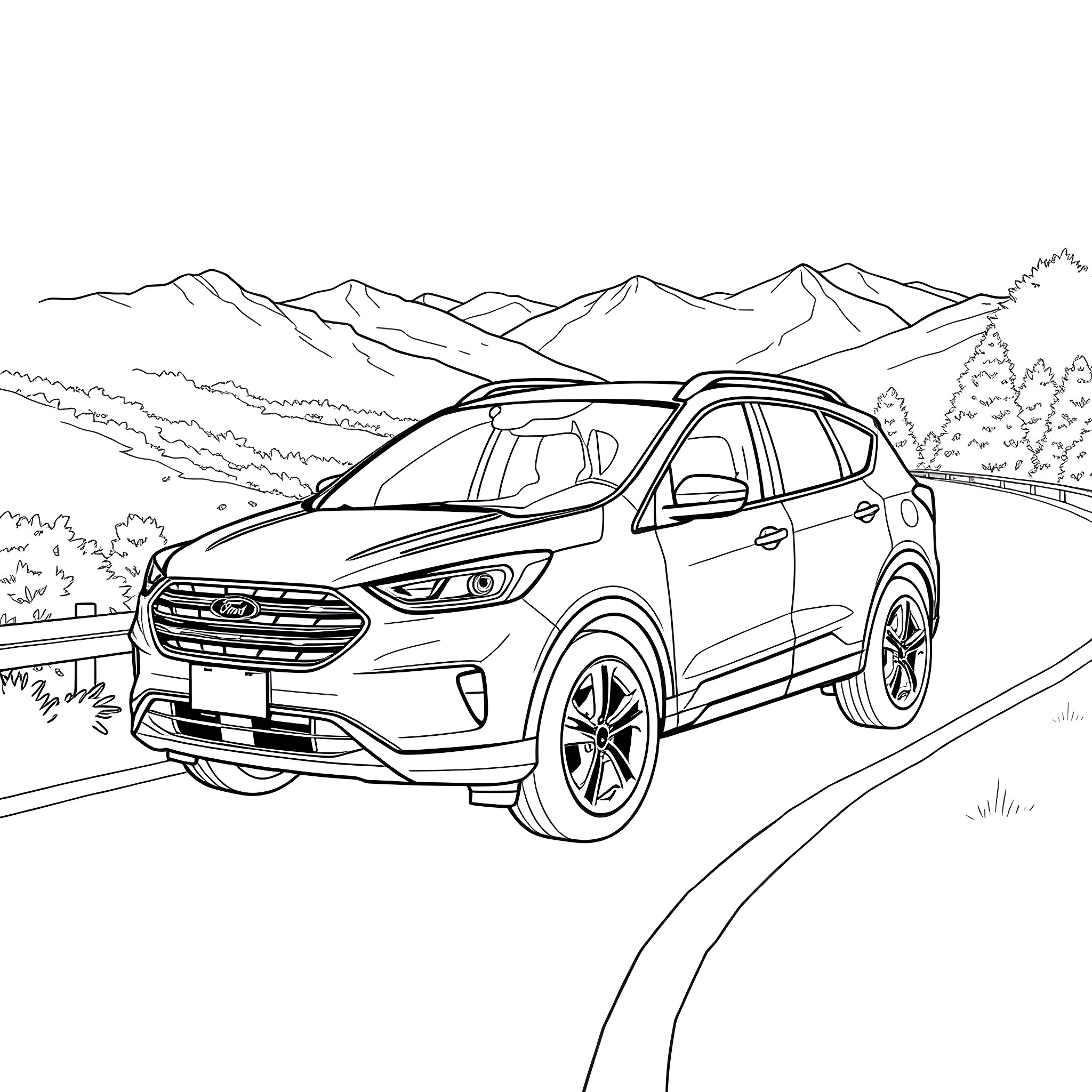 19 Best Ford Escape Coloring Pages (Free Printable PDFs)