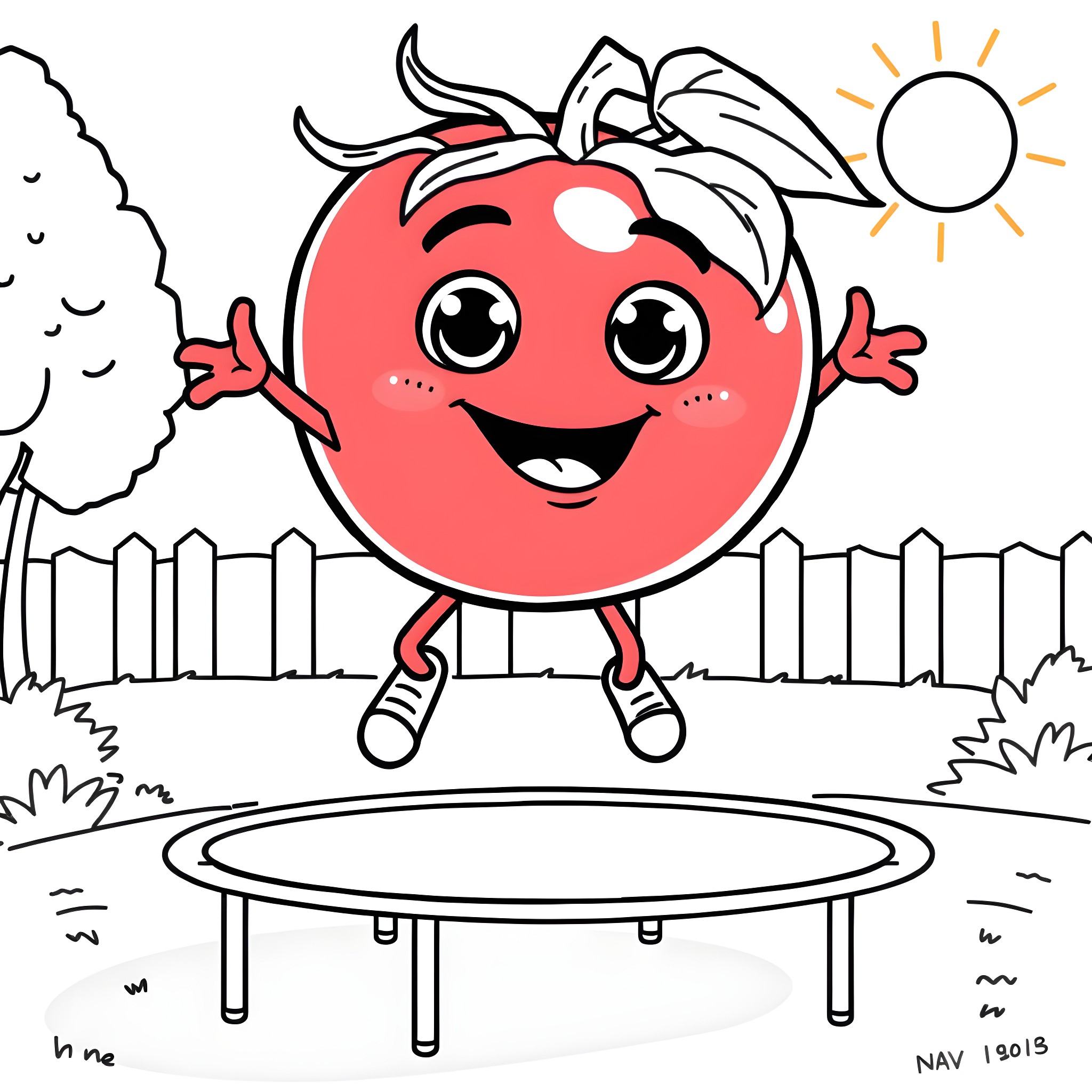 Best Tomato Coloring Pages (Free Printable PDF)