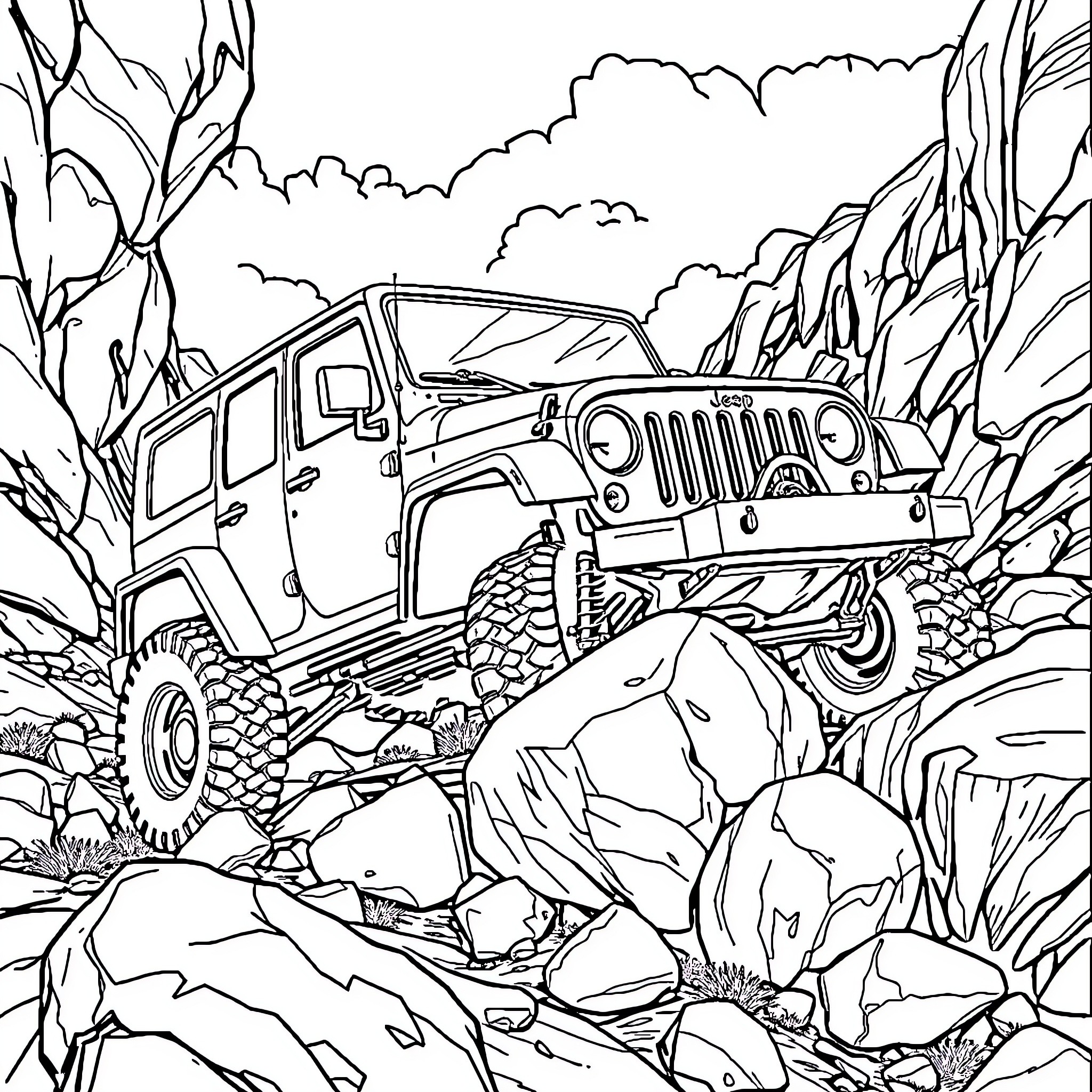 Best Jeep Coloring Pages (Free Printable PDF)