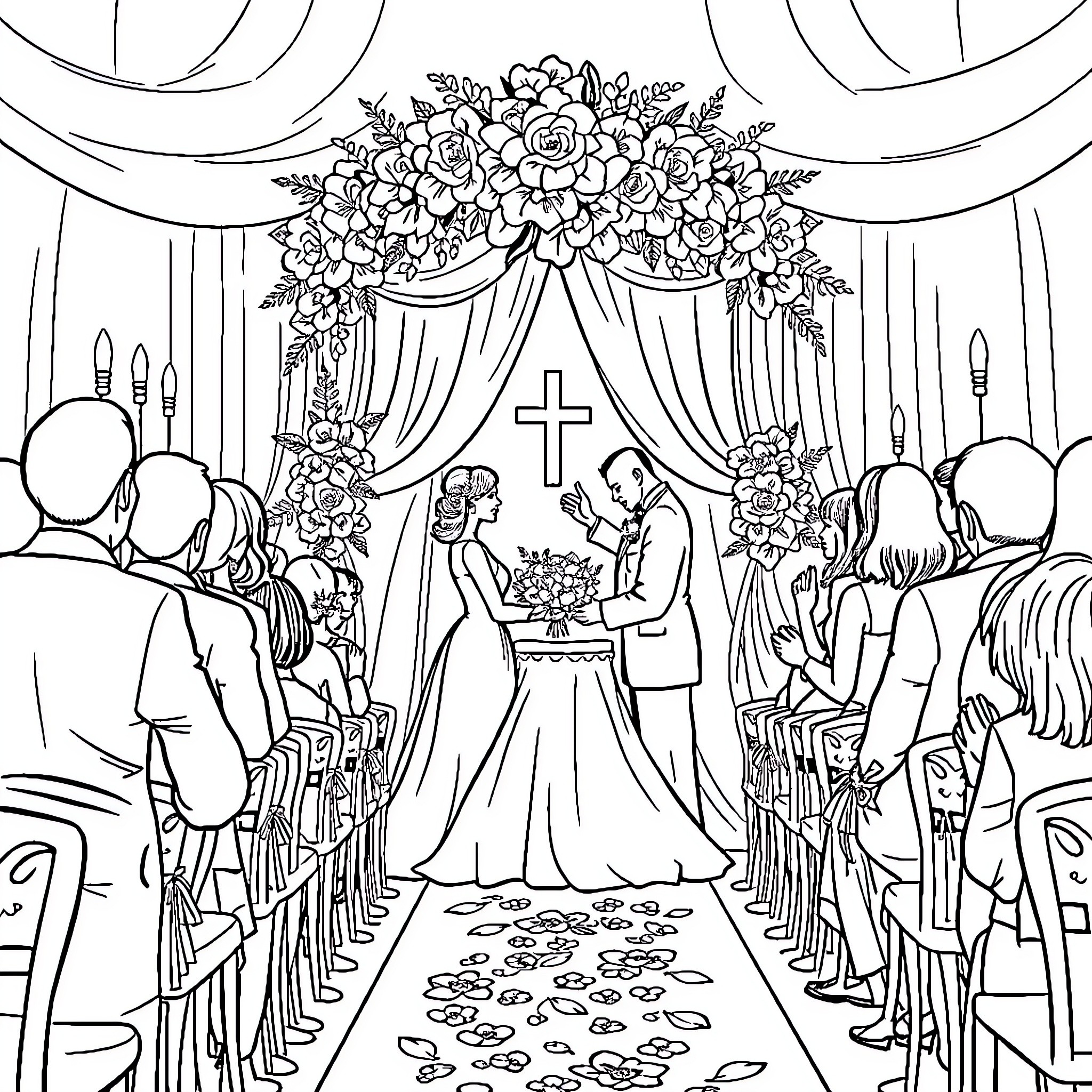 123 Best Wedding Coloring Pages (Free Printable PDFs)