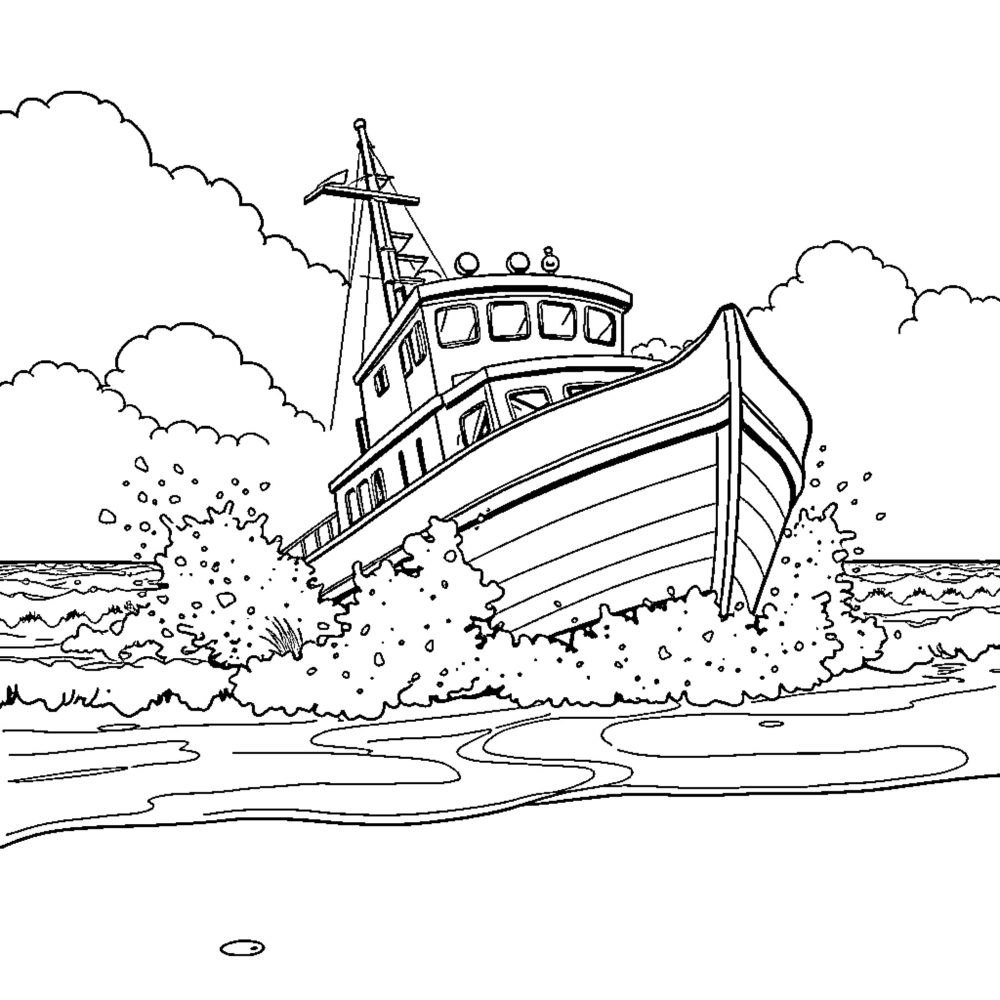 Best Boat Coloring Pages (Free Printable PDF)