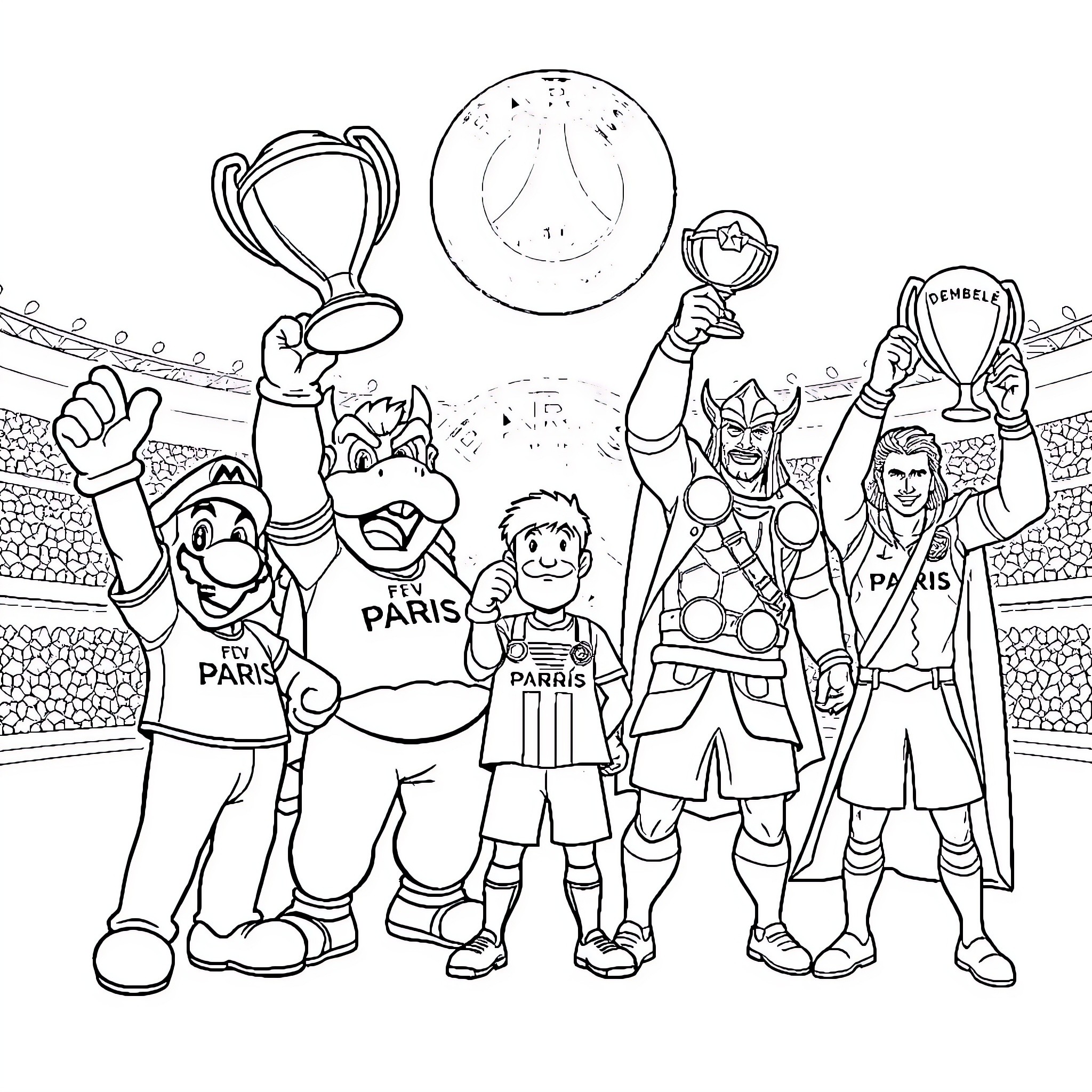 Best PSG Coloring Pages (Free Printable PDF)