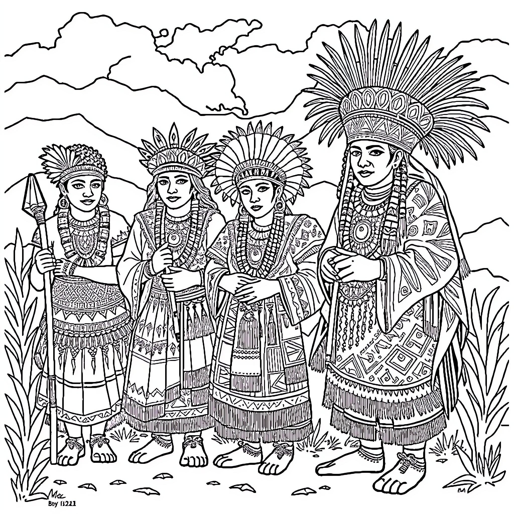 Best Tribal Coloring Pages (Free Printable PDF)